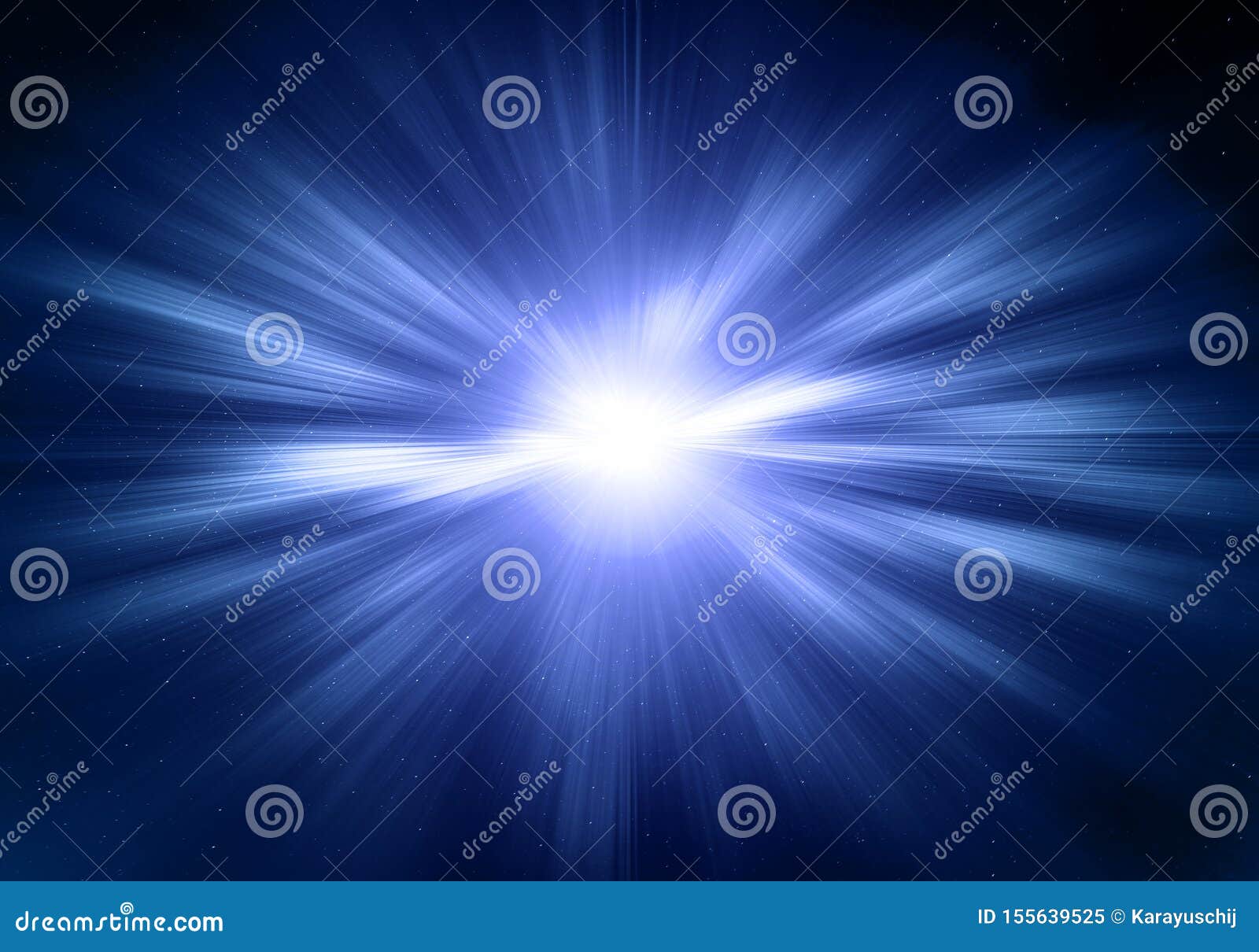 Warp effect in blue space stock illustration. Illustration of motion ...