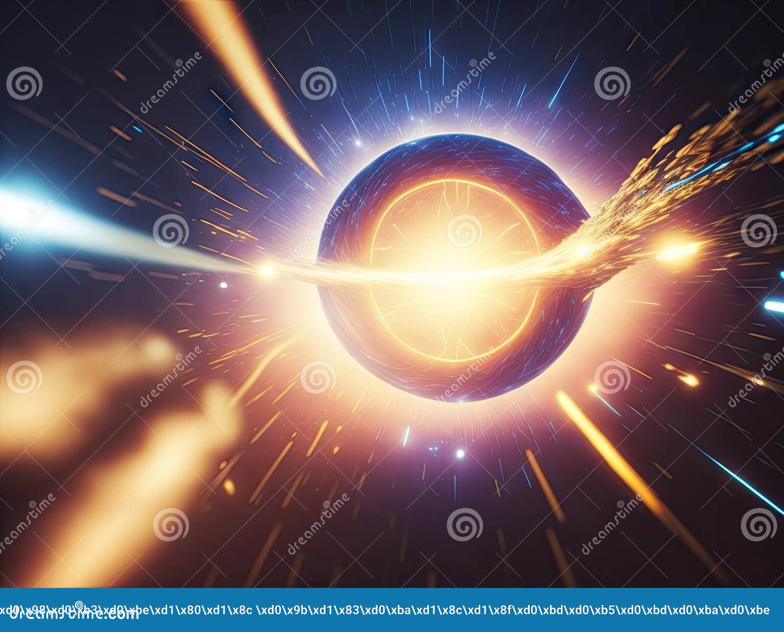 Warp Speed Journey through the Multiverse. Ai Generative Stock ...