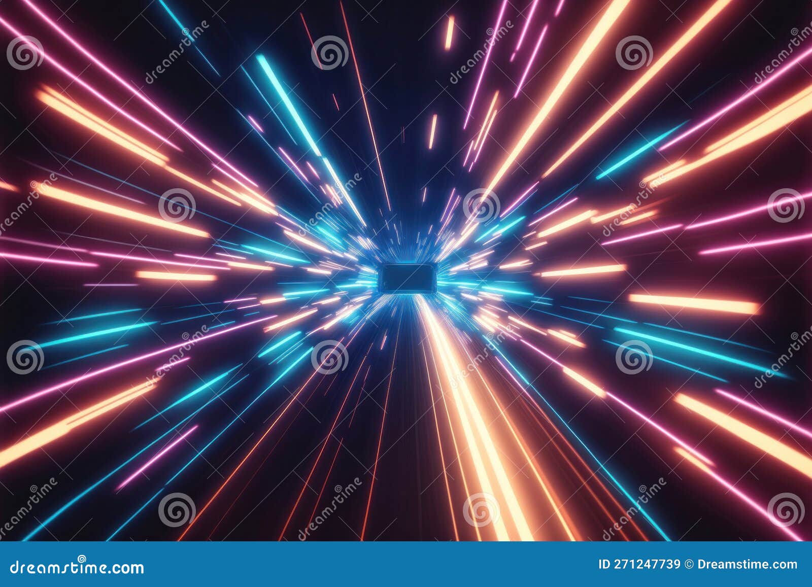 Warp Speed: Journey through the Multiverse. Generative Ai Stock ...