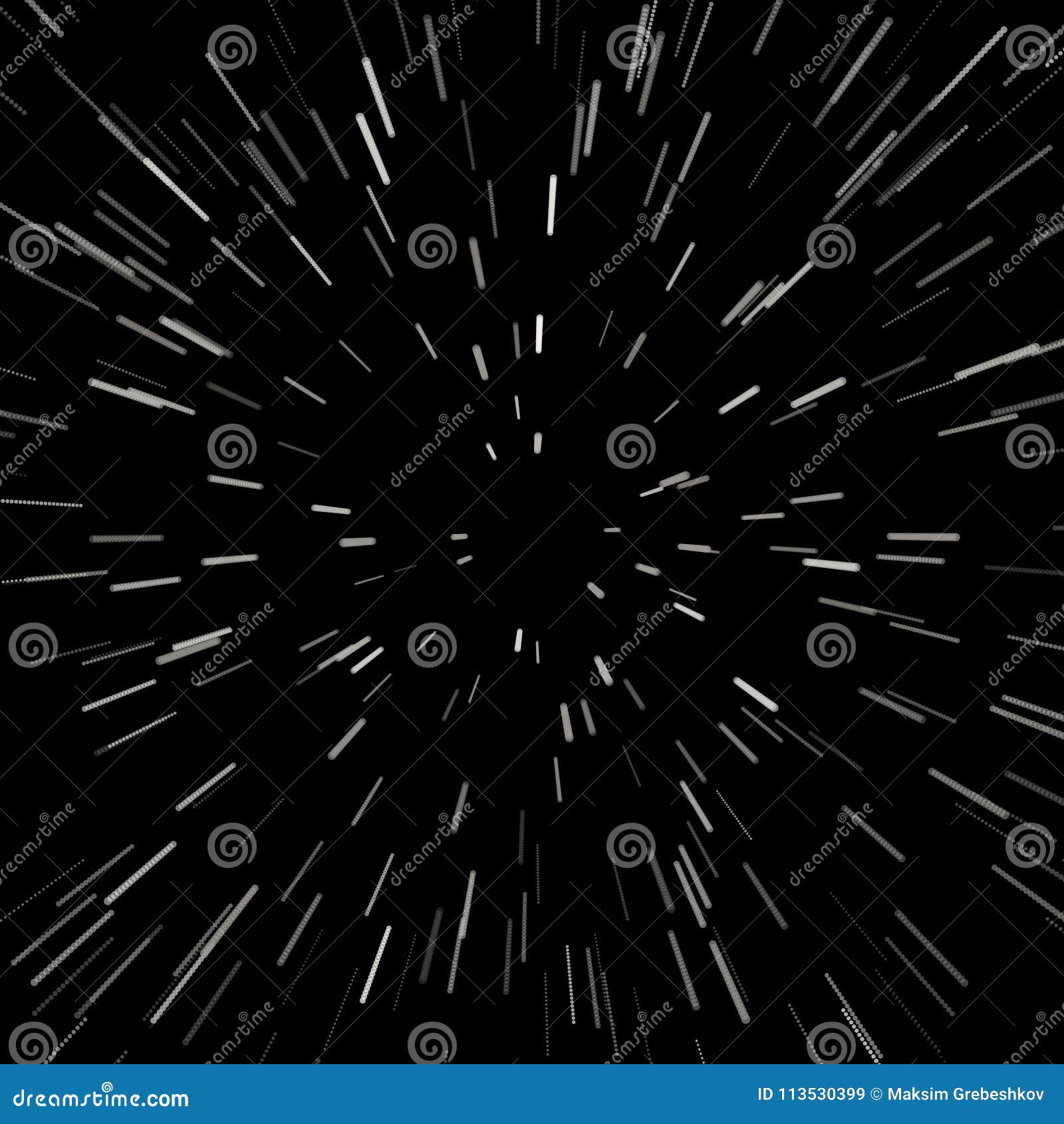 Warp Stars. Fast Movement, Hyperspace Moving Stars In Gravitational ...