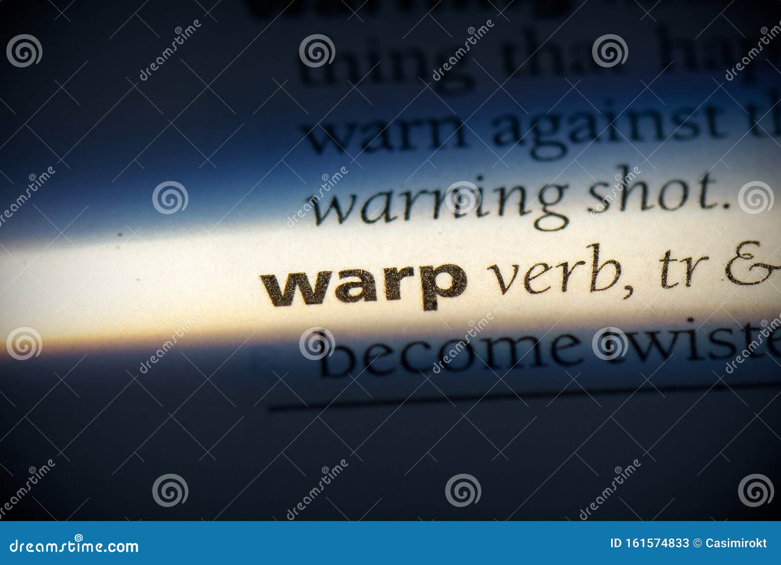 Warp stock image. Image of writing, focus, macro, close - 161574833
