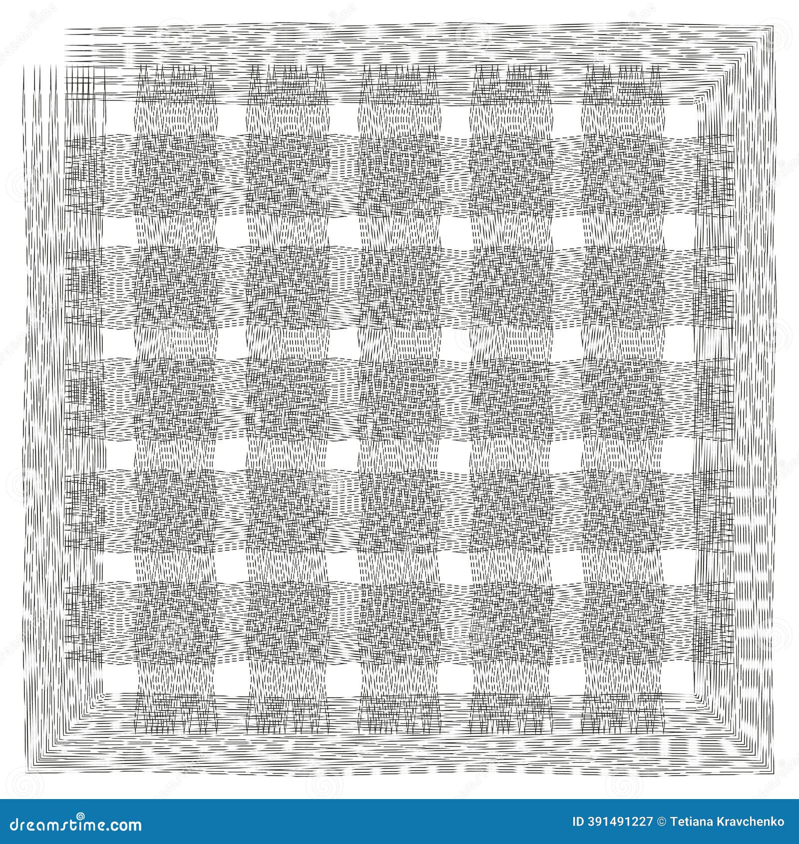 Man With Dizzy, Square Head Tv And Hypnotizing Funnel. Vector ...