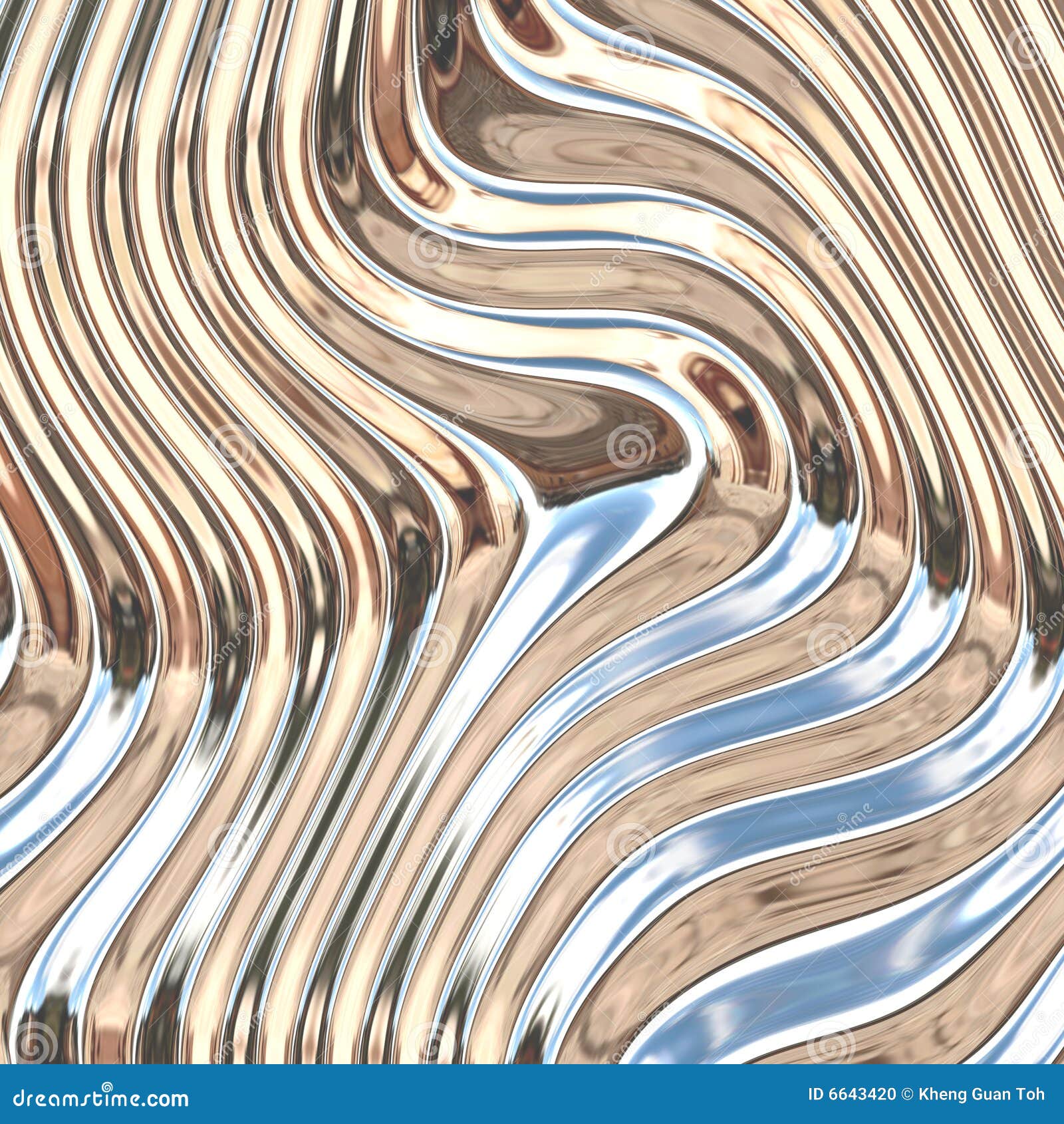 Warped Metal Chrome Stock Photo | CartoonDealer.com #7188852