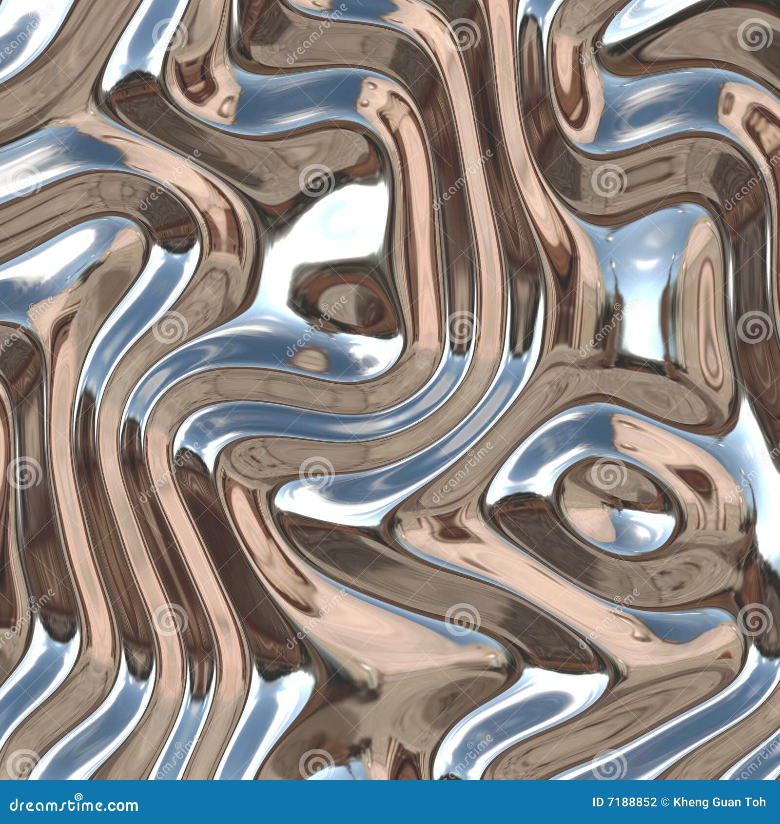 Warped Metal Chrome Stock Photo | CartoonDealer.com #7188852