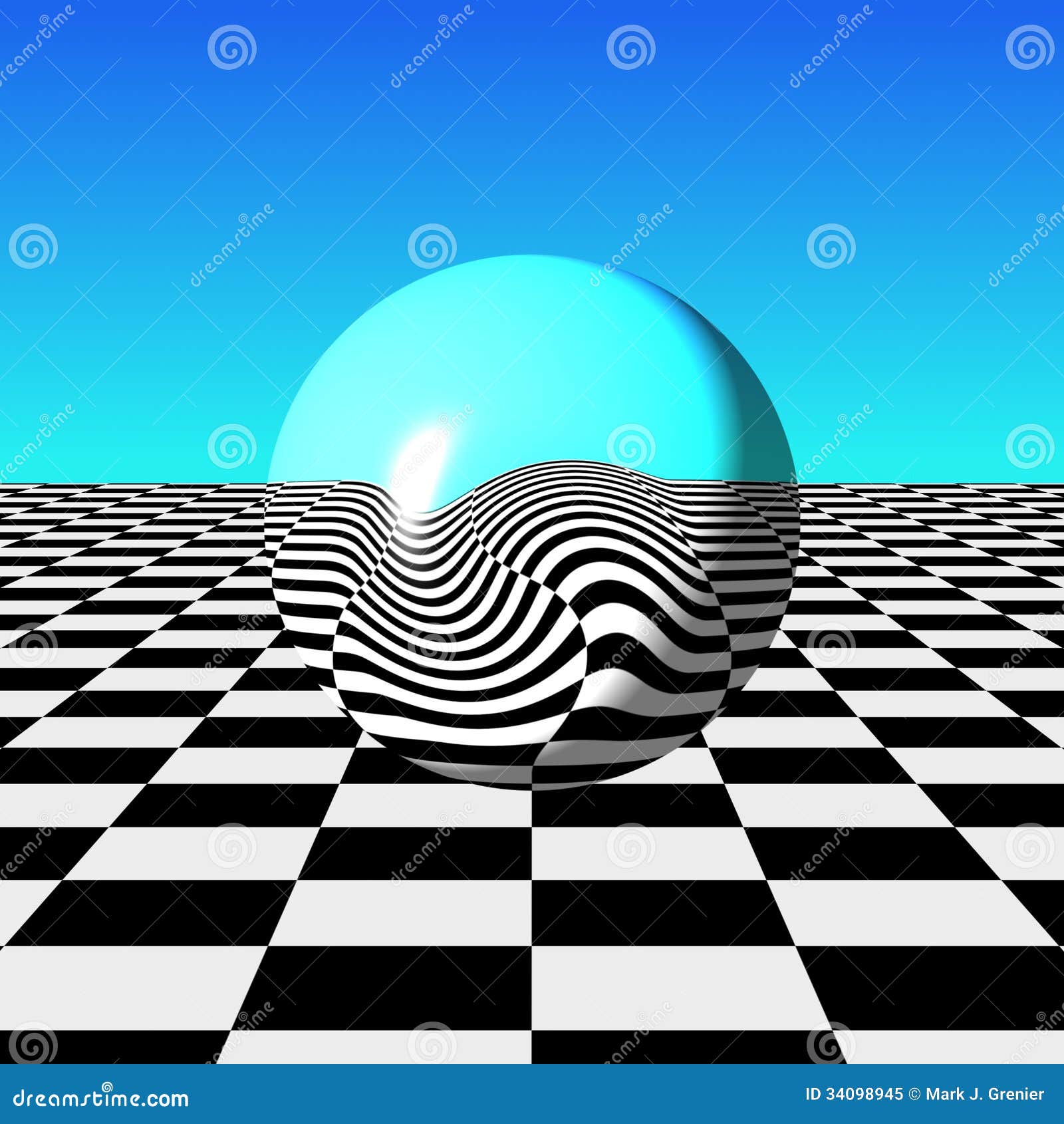 Warped Reflection stock illustration. Illustration of distorted - 34098945