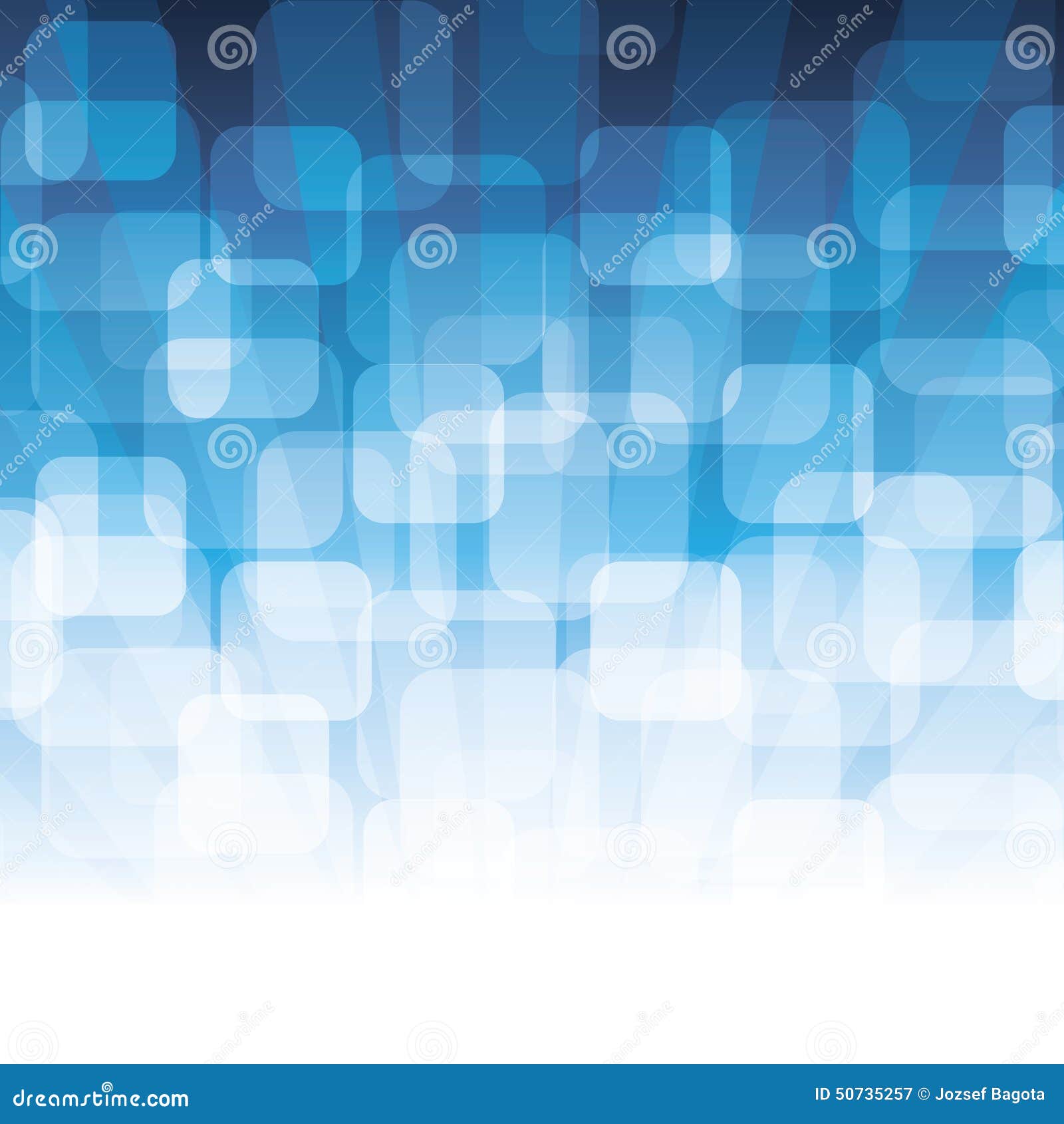 Warped Squares on Blue Background Stock Vector - Illustration of ...