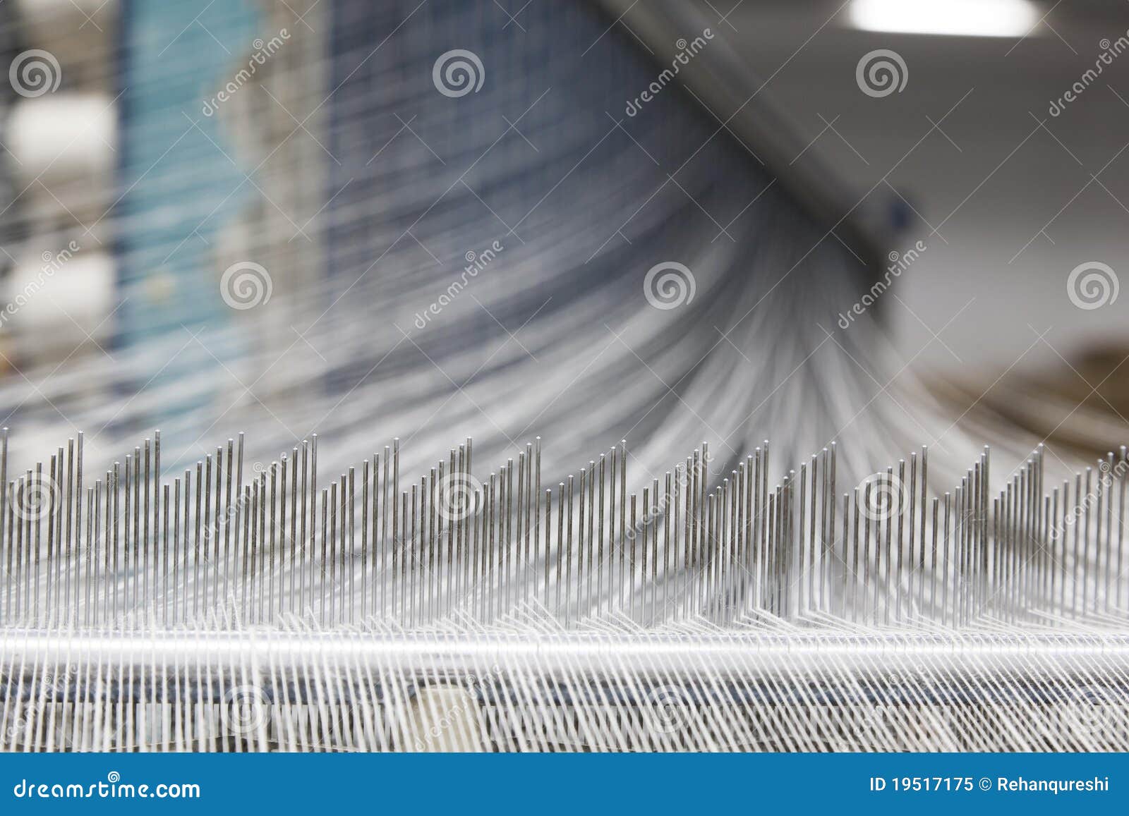 Warping Machine in a Textile Weaving Factory Stock Image - Image of ...