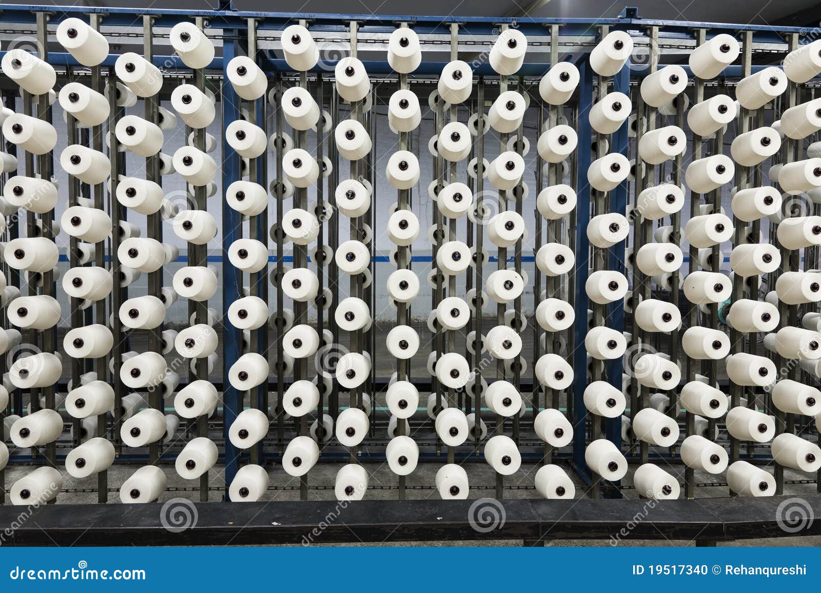 Warping Machine in a Textile Weaving Factory Stock Photo - Image of ...