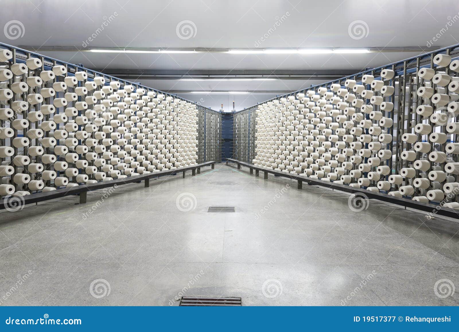 Warping Machine in a Textile Weaving Factory Stock Image - Image of ...