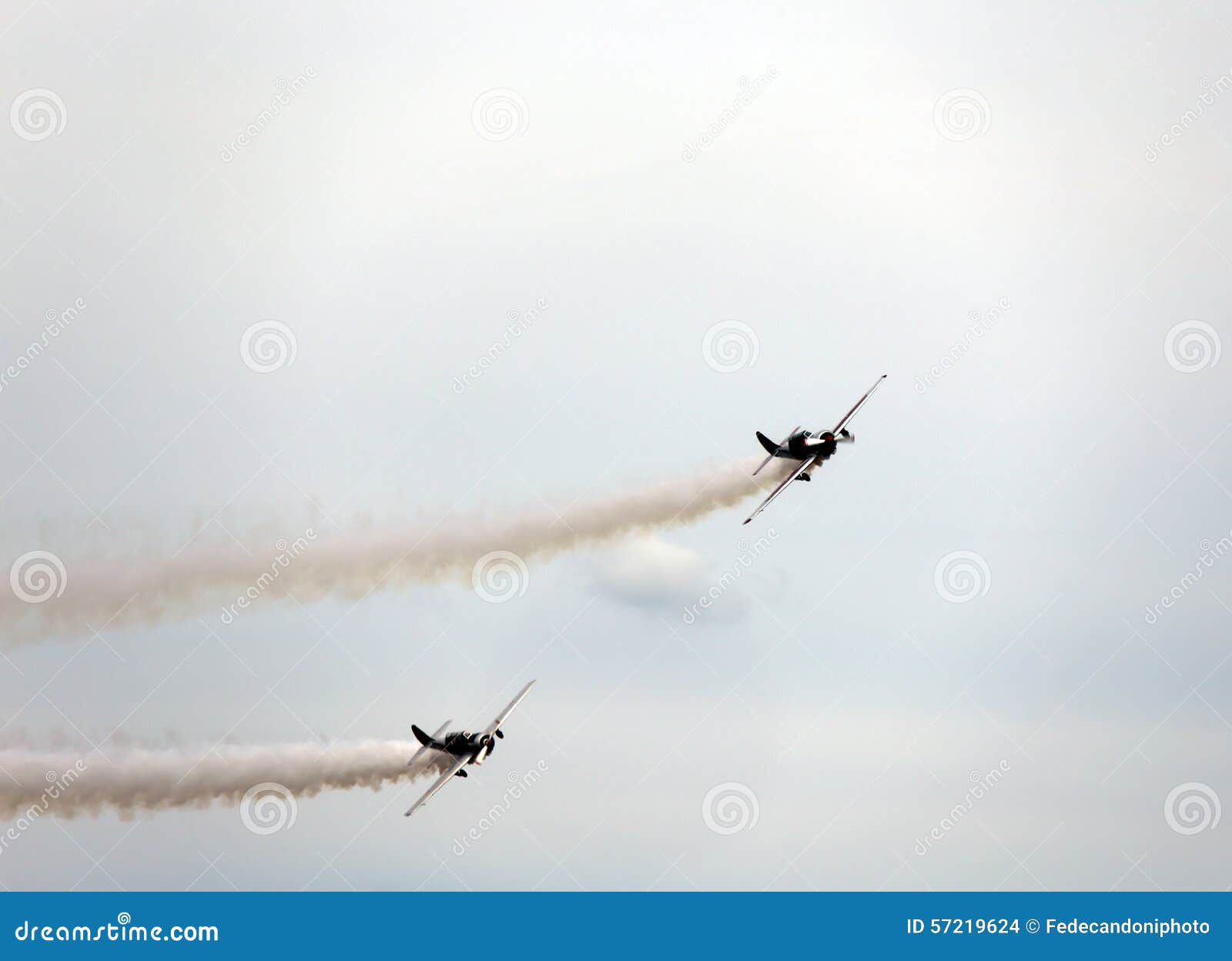 WARPLANE with Smoke from the Engine Stock Photo - Image of smoke ...