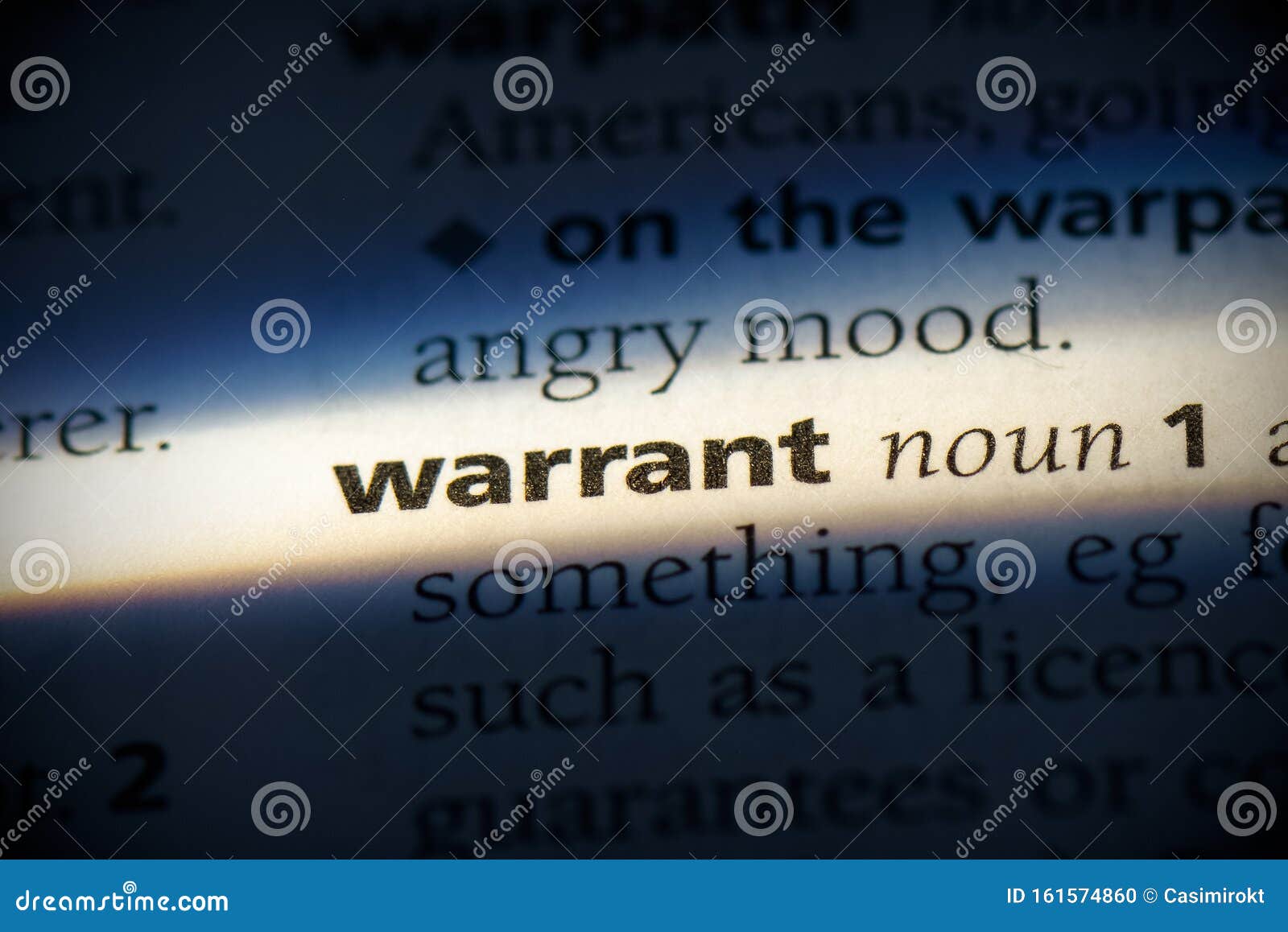 Warrant stock photo. Image of macro, info, education - 161574860