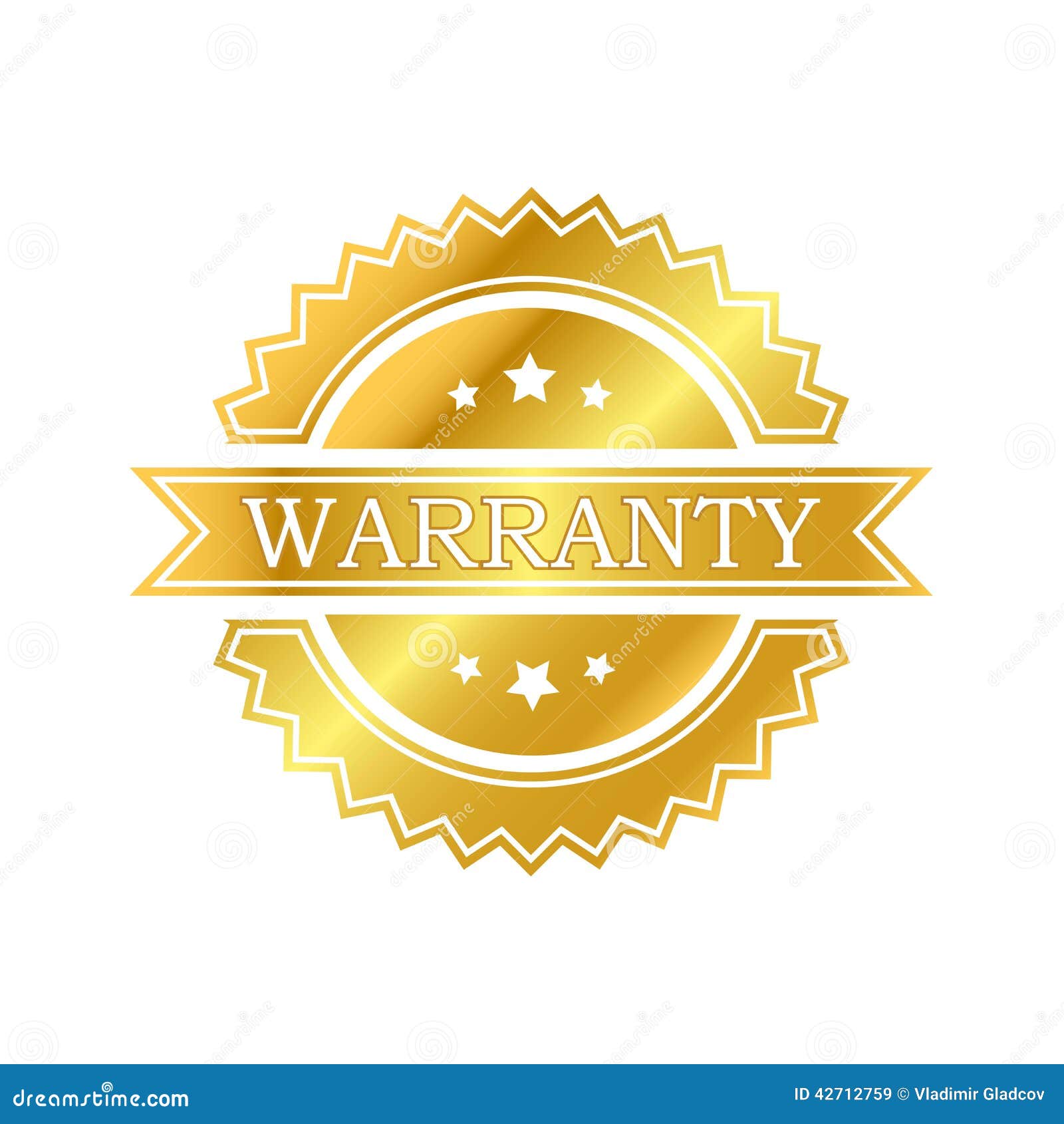 Warranty golden label stock vector. Illustration of guarantee - 42712759 Warranty golden label stock vector. Illustration of guarantee - 42712759
