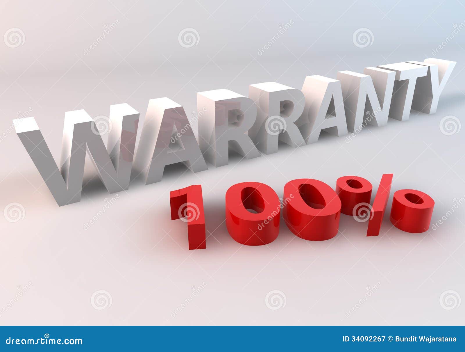 Warranty 100 stock illustration. Illustration of lowered - 34092267