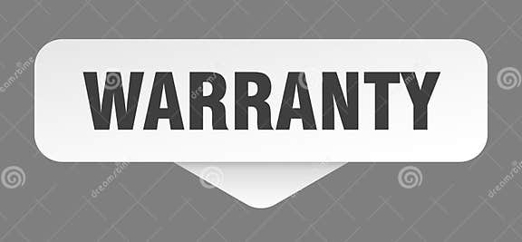 Warranty Sticker. Warranty Sign Isolated on Gray Background Stock ...