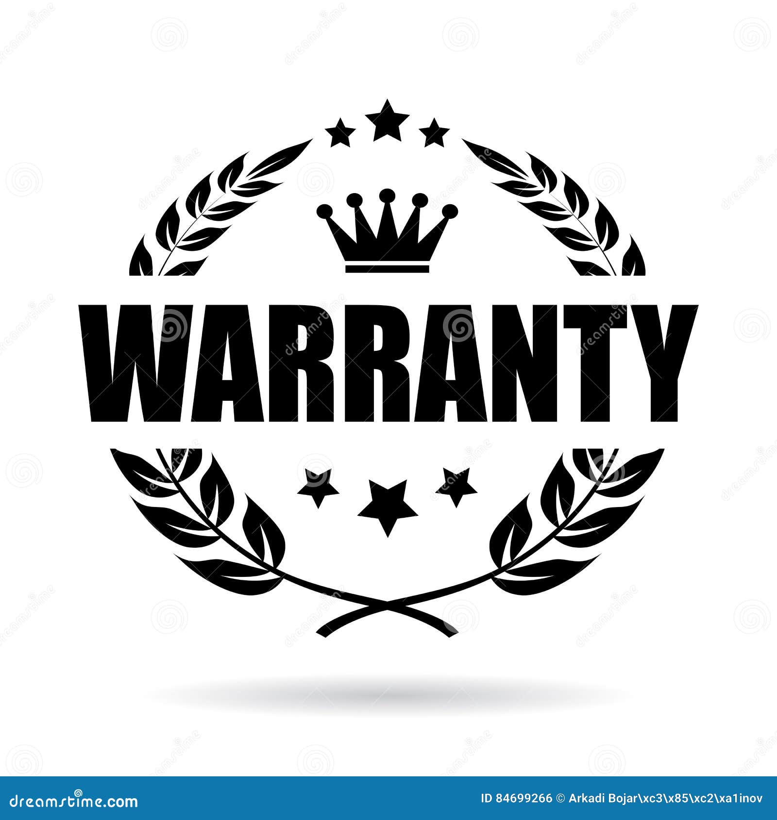 Warranty vector icon stock vector. Illustration of marketing - 84699266