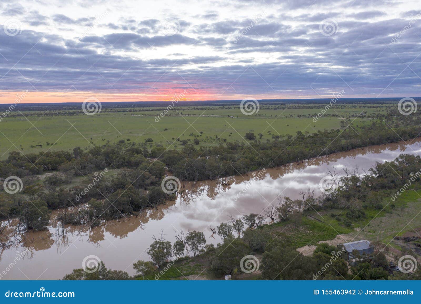 The Warrego River at Cunnamulla Queensland Stock Photo - Image of river ...
