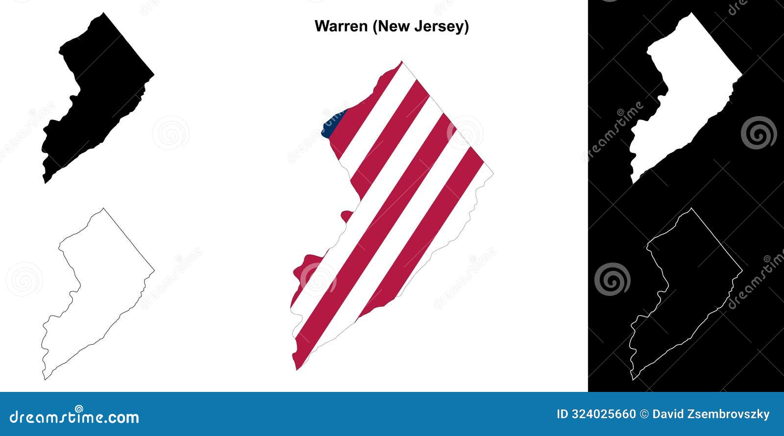 Warren outline map stock illustration. Illustration of warren - 324025660