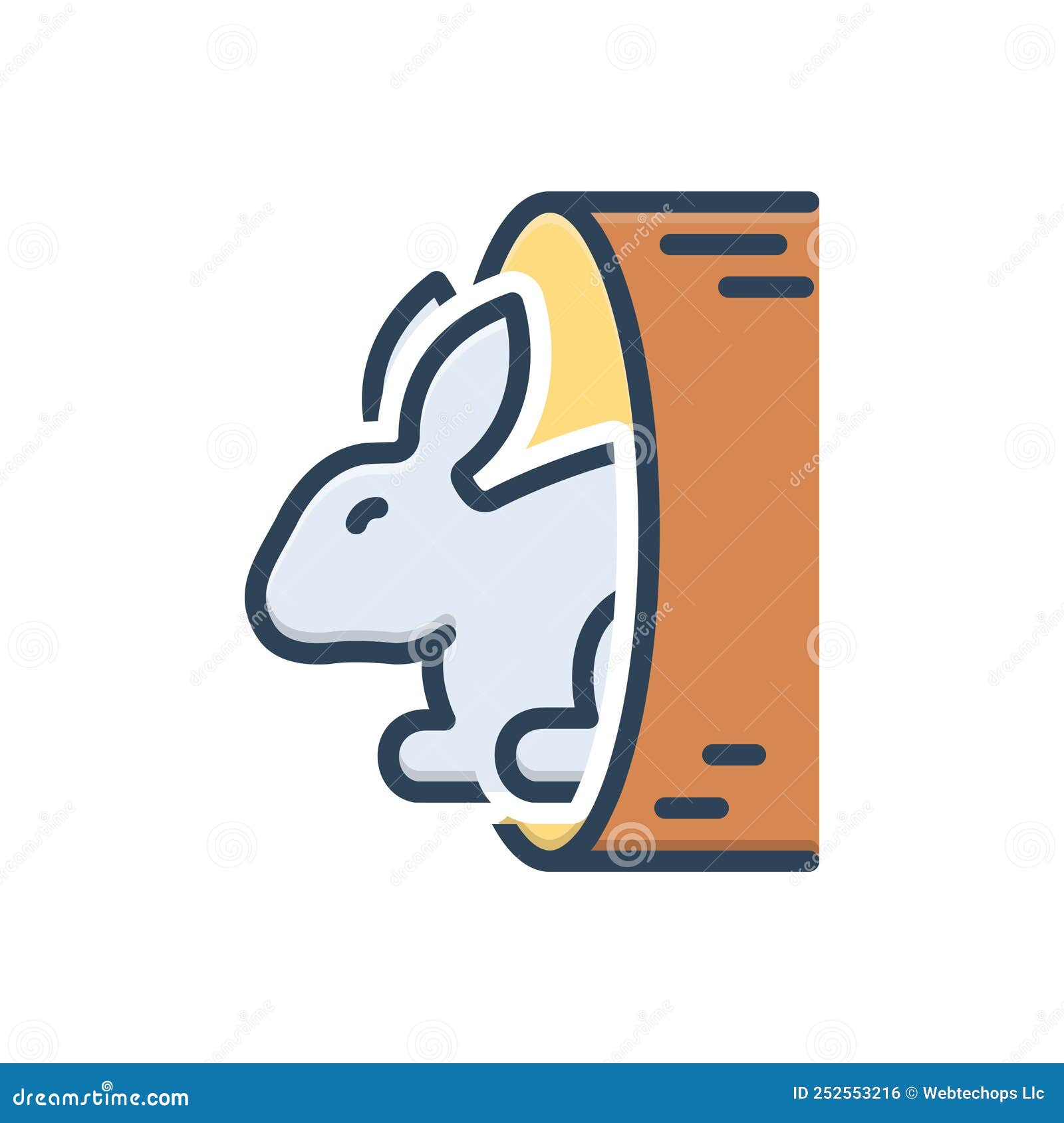 Color Illustration Icon for Warren, Rabbit and Burrow Stock Vector ...