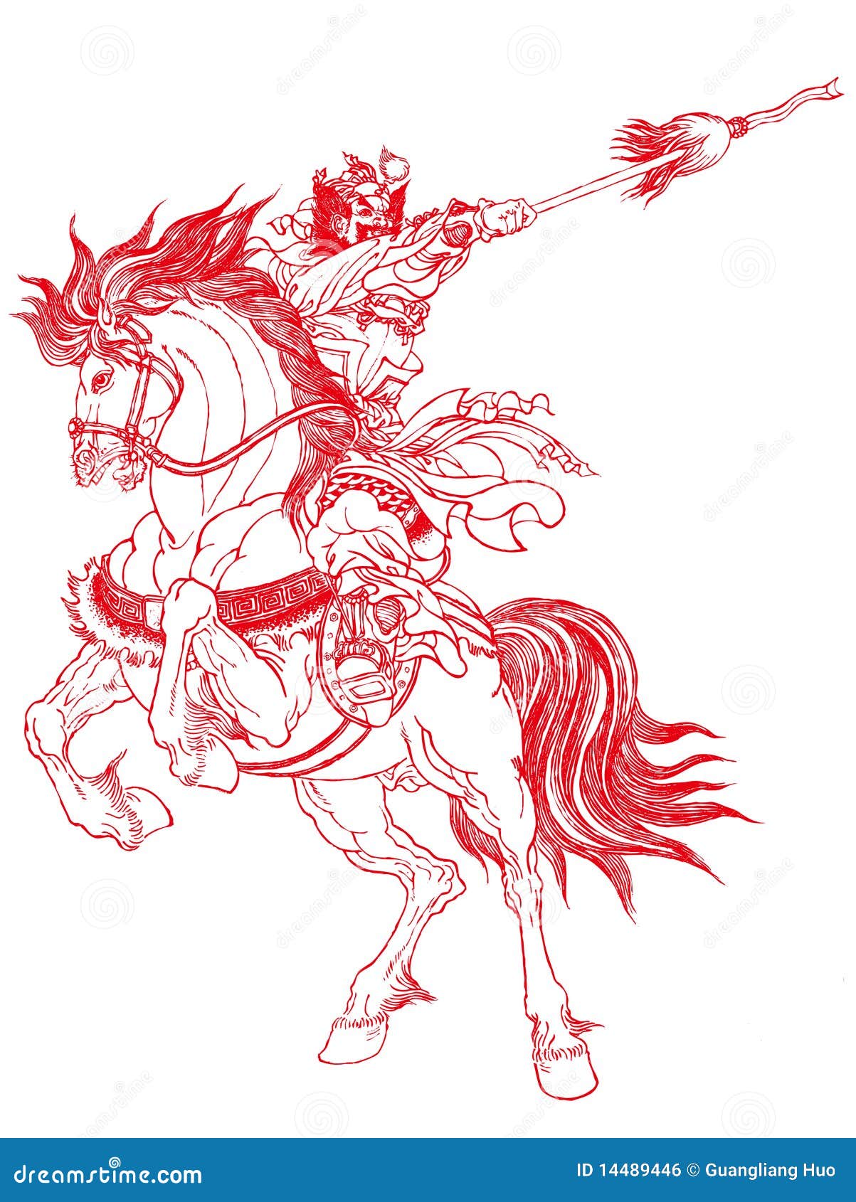 Warrior stock illustration. Illustration of ancient, history - 14489446