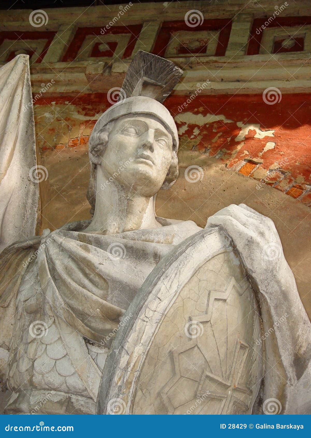 Warrior stock image. Image of wall, frieze, historical, white - 28429