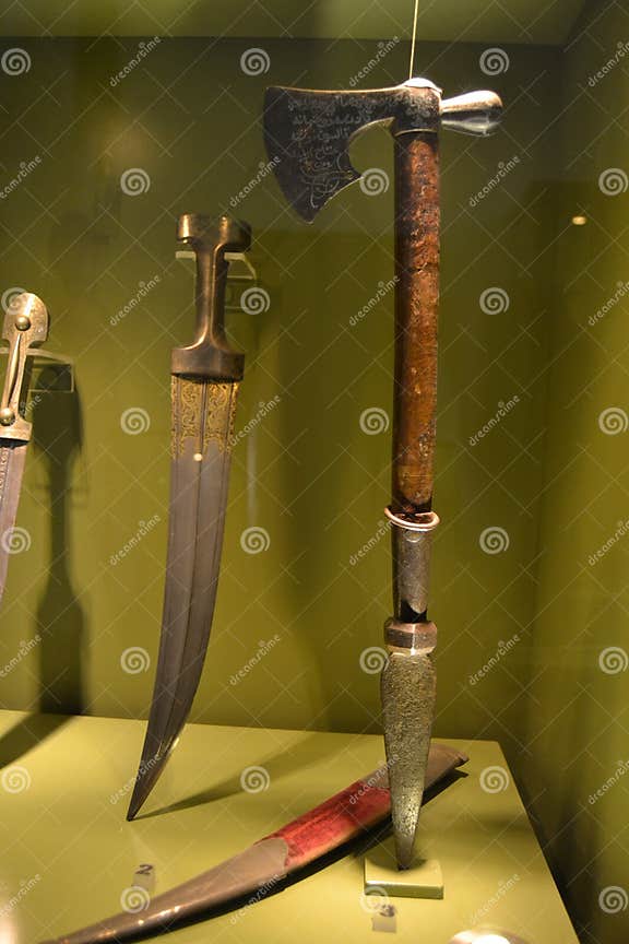 Traditional Axe and Dagger of Janissary Ottoman Empire Stock Photo ... Traditional Axe and Dagger of Janissary Ottoman Empire Stock Photo ...