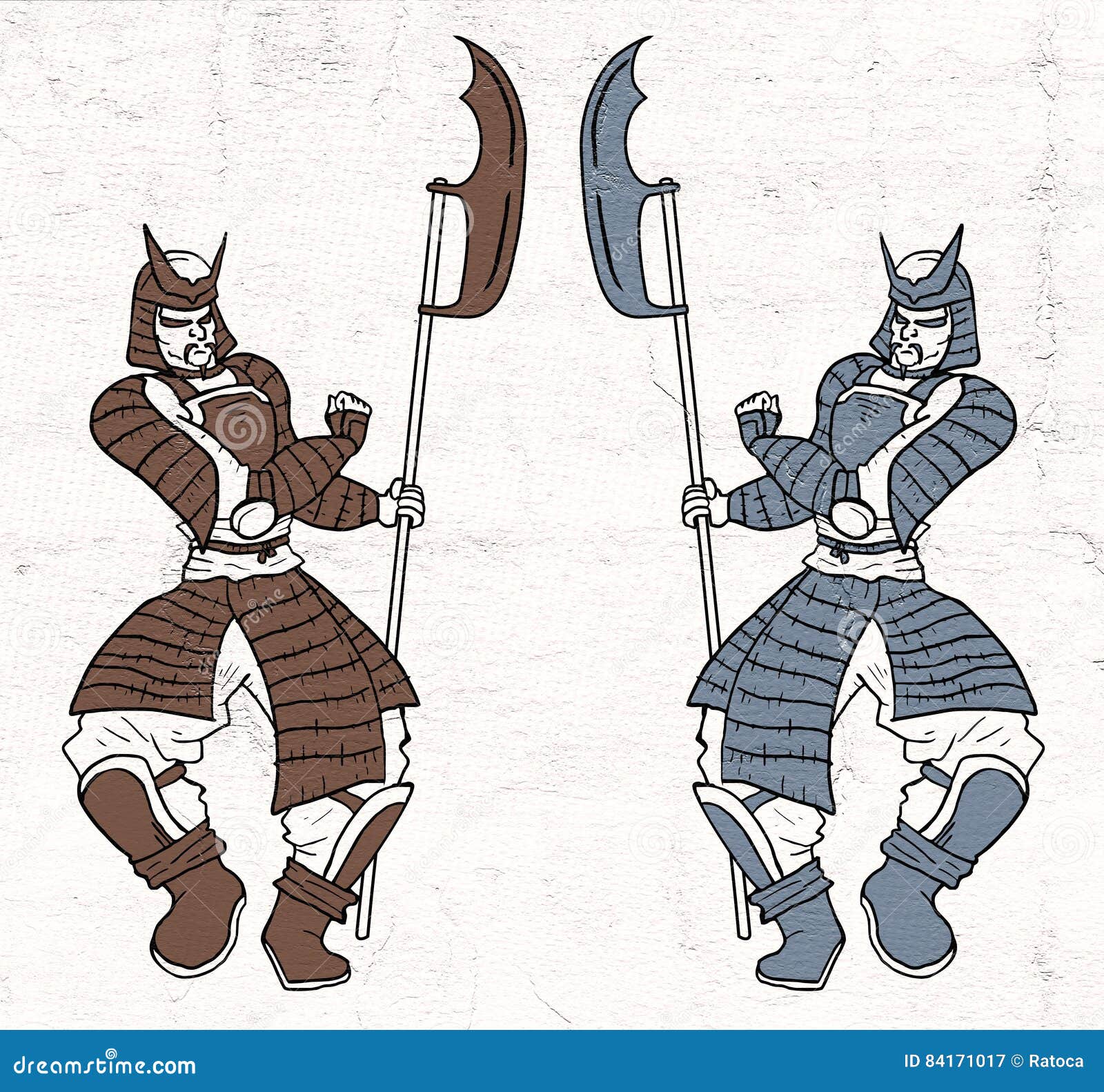 Warrior draw stock illustration. Illustration of character - 84171017