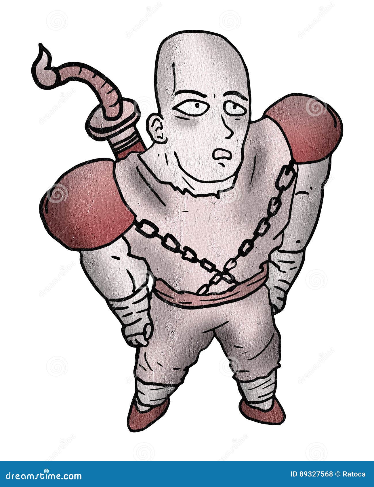 Warrior draw stock illustration. Illustration of attack - 89327568