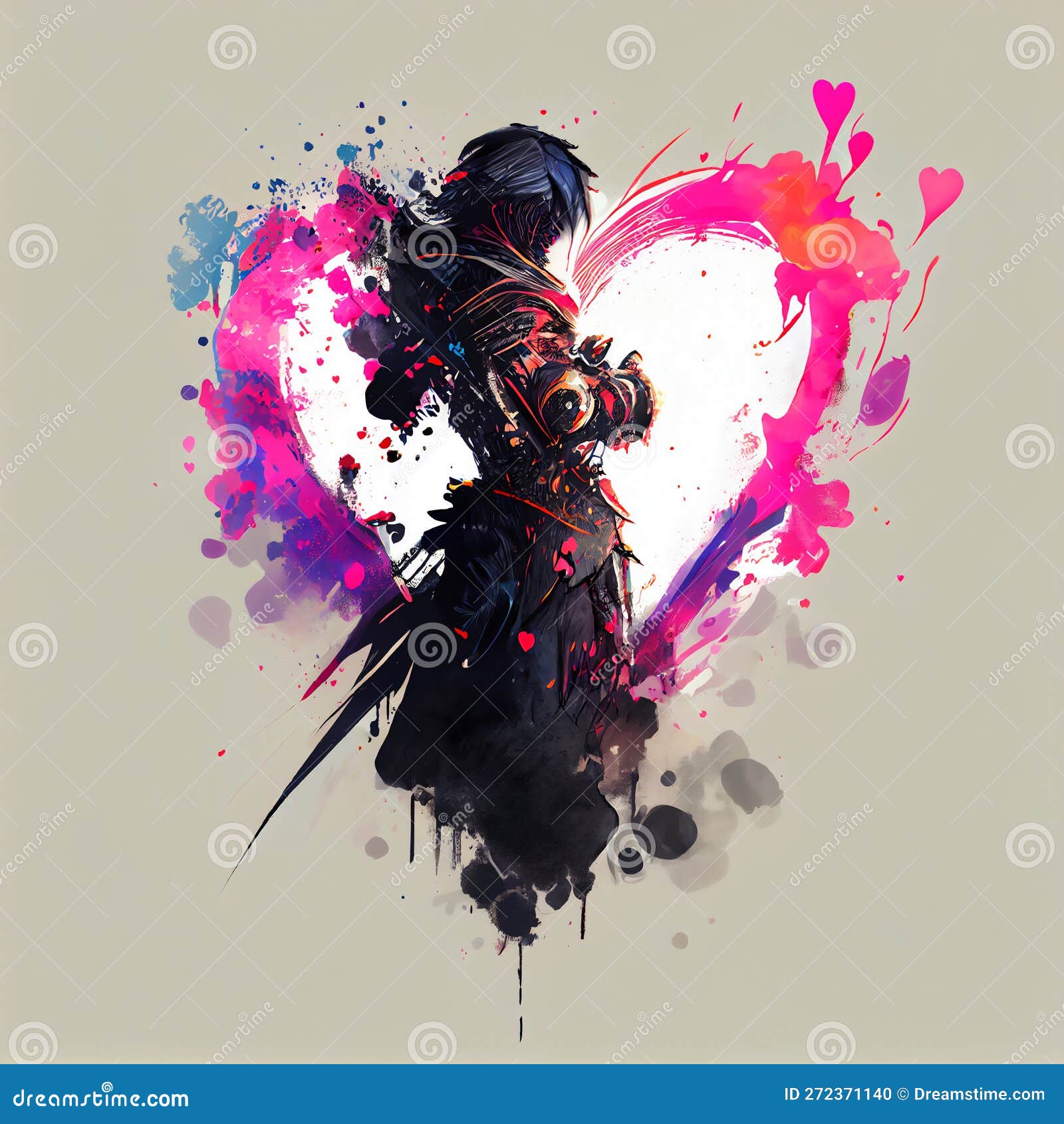 Warrior Girl Fanatsy Digital Art Stock Illustration - Illustration of ...