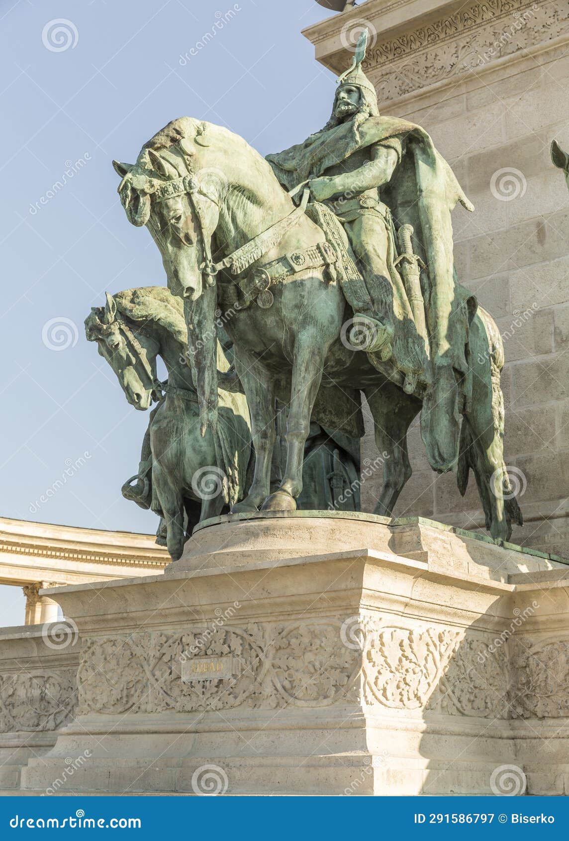 Attila the Hun on the Horse Old Sculpture Editorial Photography - Image ...