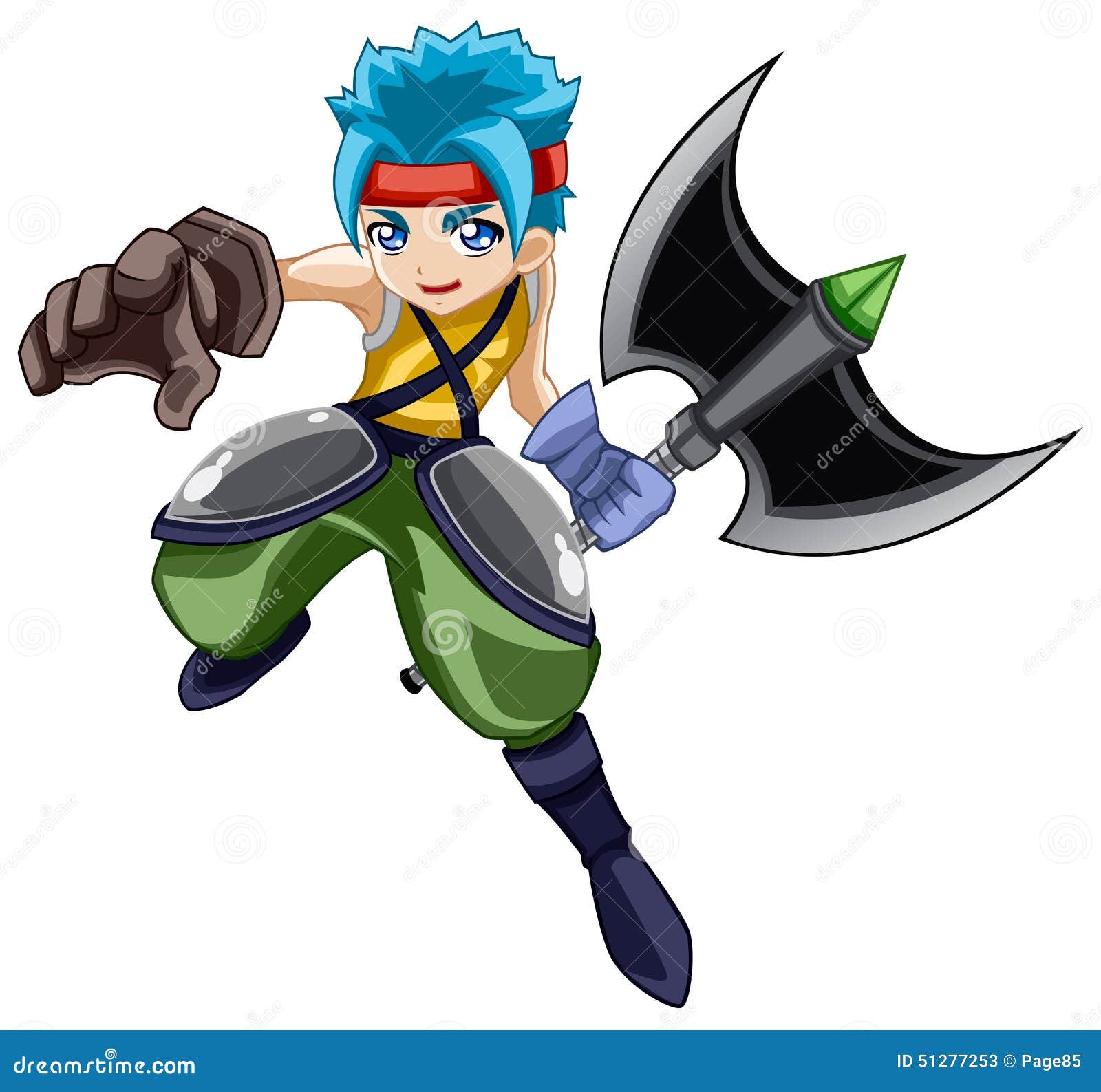 Warrior Kid stock illustration. Illustration of male - 51277253