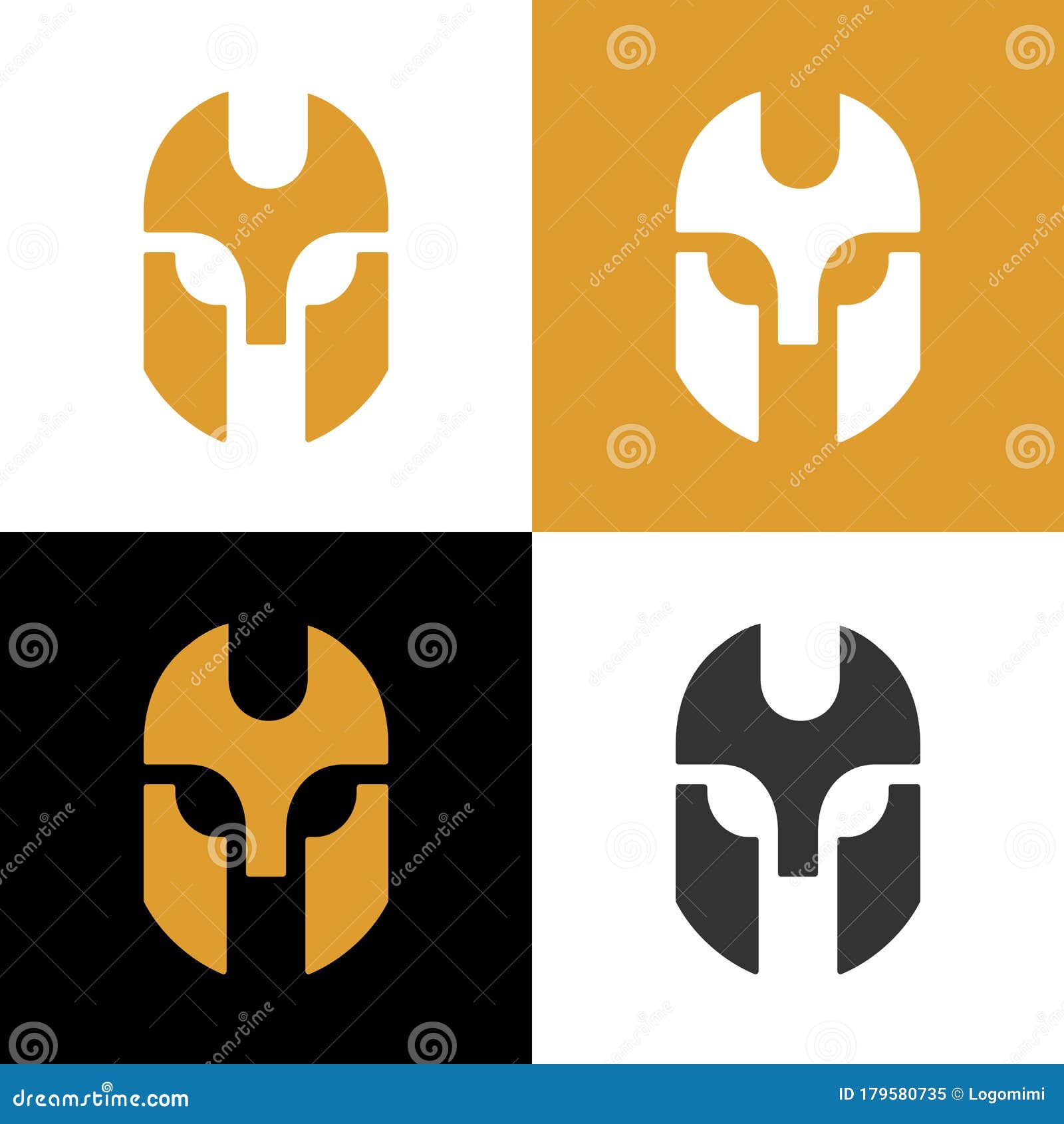 Icon The Spartan Helmet In A Laurel Wreath From Gold Cartoon Vector ...