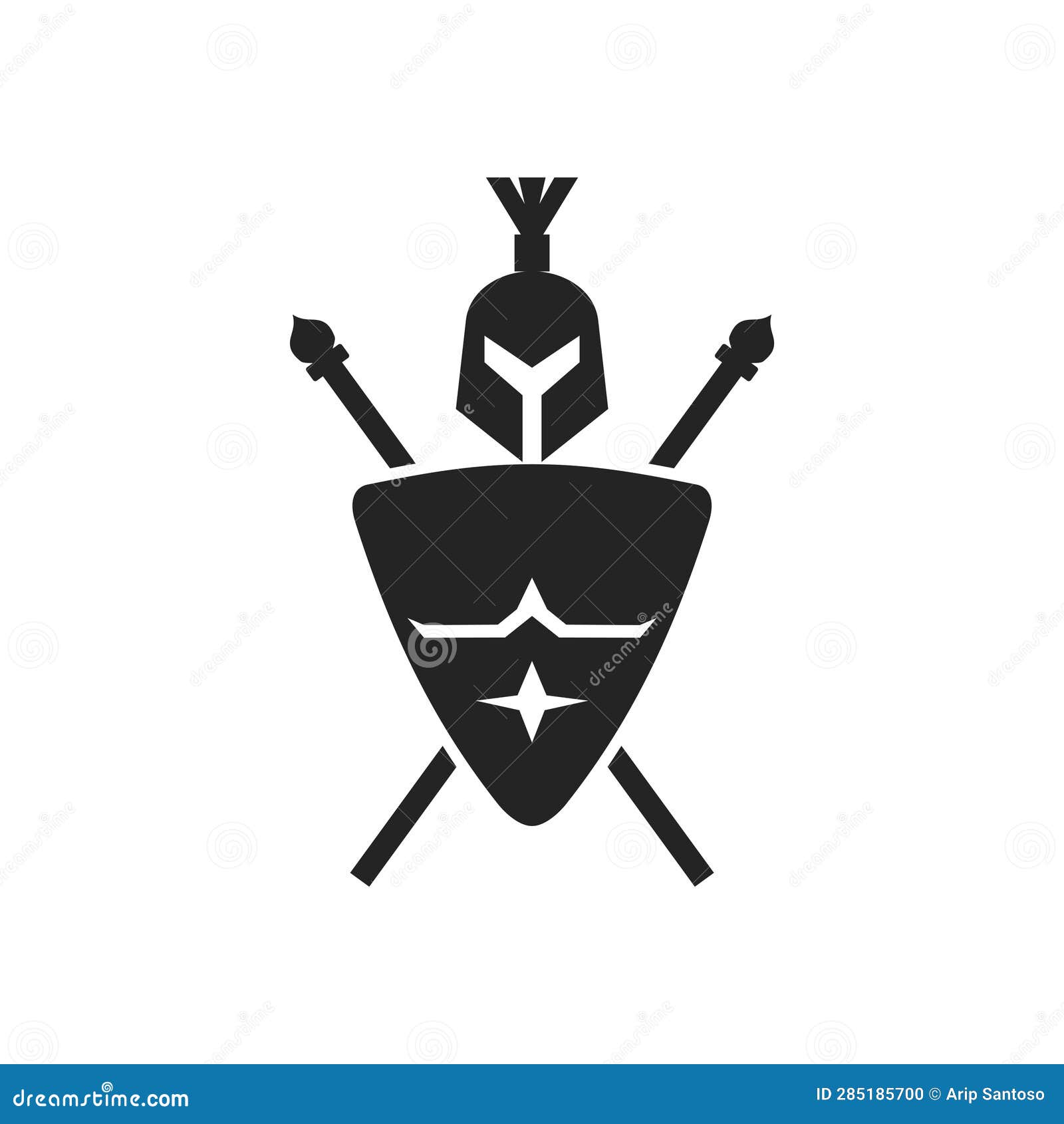 Warrior Logo Template. Icon Illustration Brand Identity. Isolated and ...