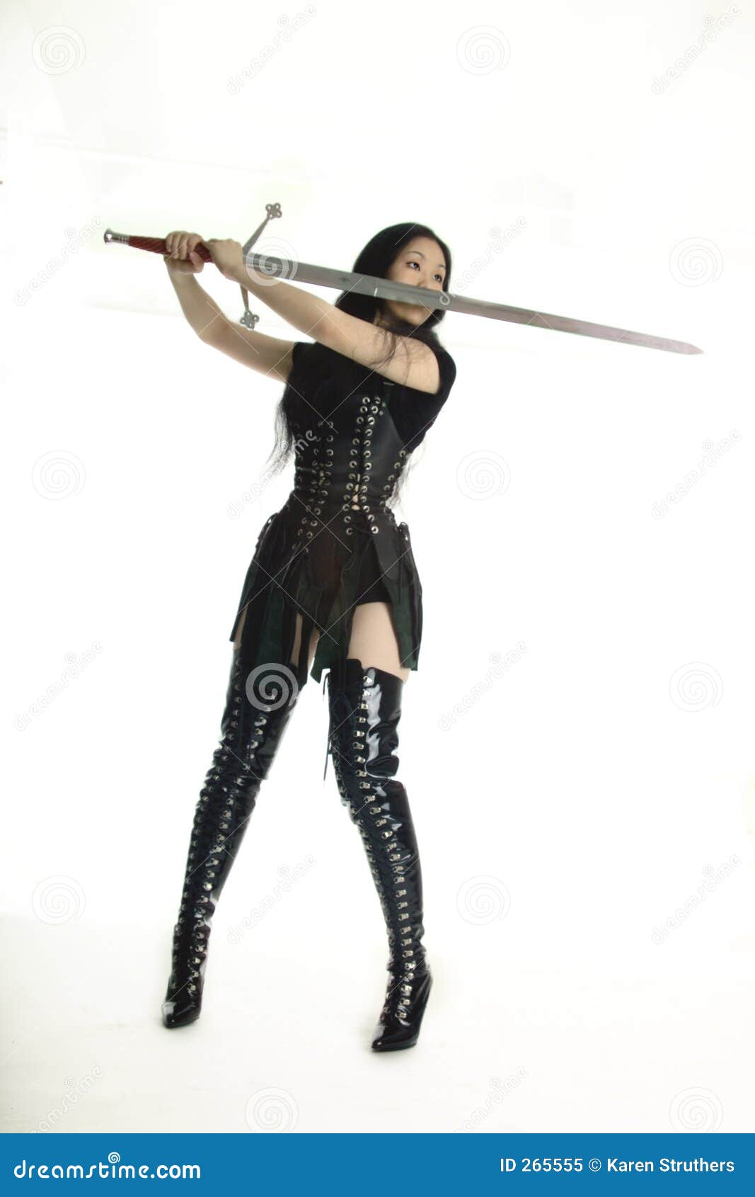 Warrior Princess with a Sword Stock Image - Image of kill, character ...