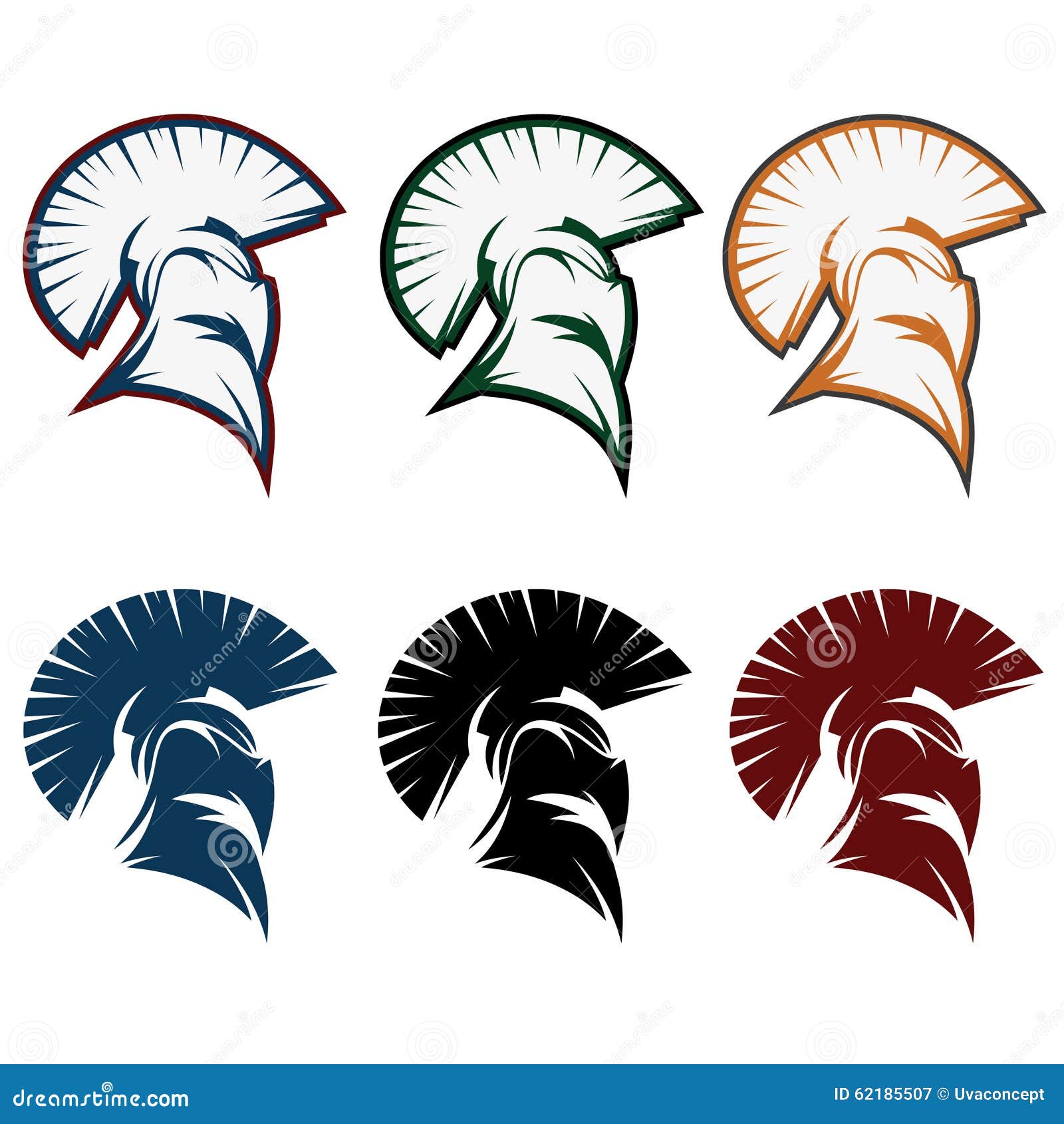 Warrior Set Vector Design Template Stock Vector - Illustration of ...