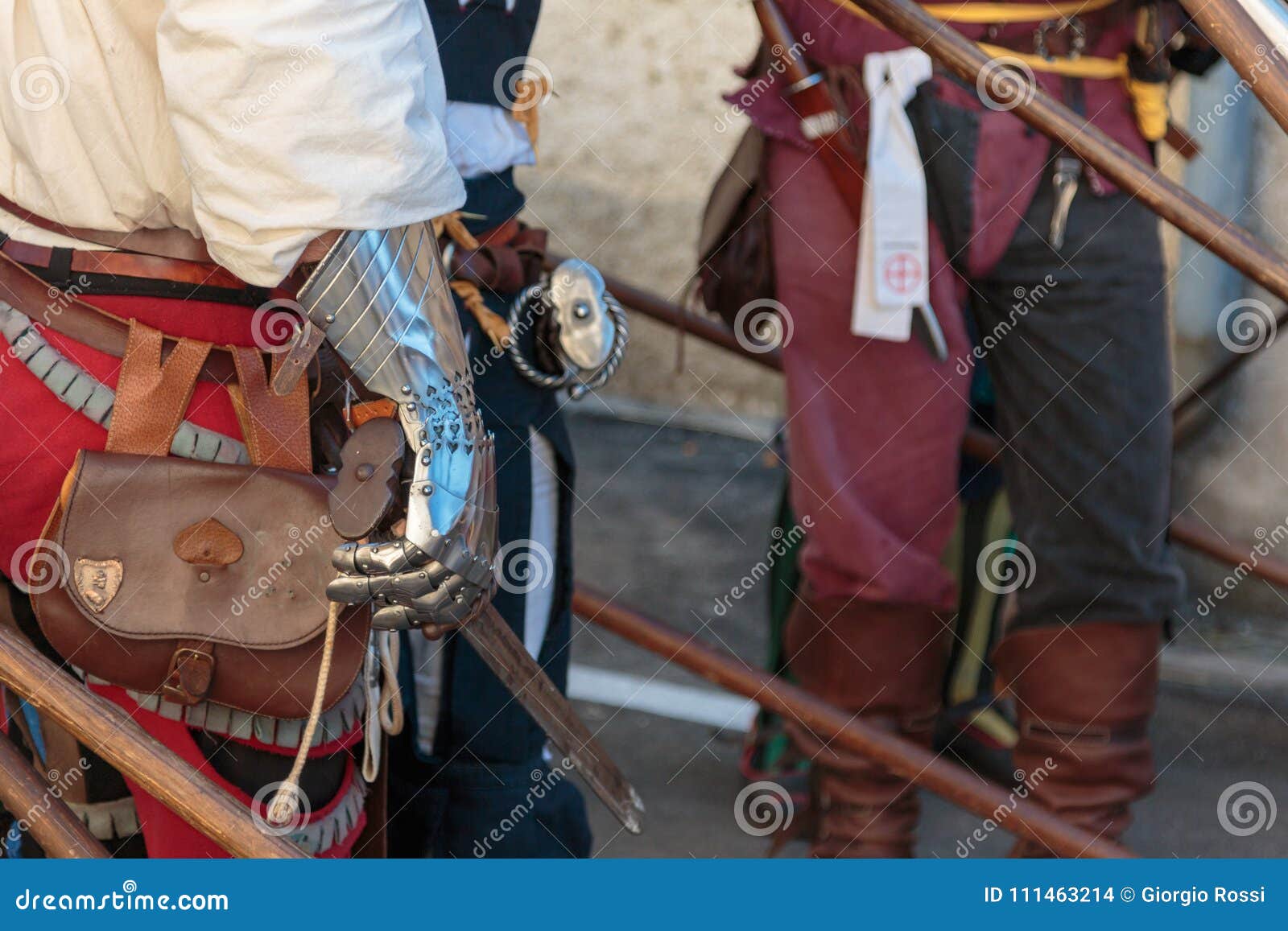 Medieval Metallic Armor And Ancient Tent In Background Royalty-Free ...