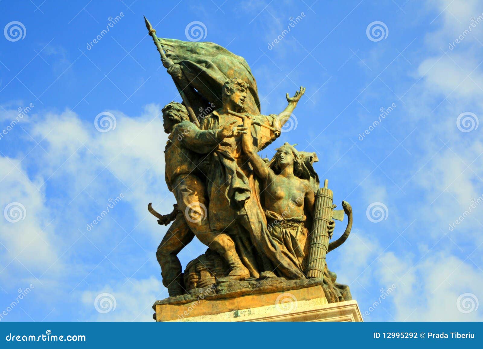 Warrior statue in Rome stock photo. Image of fighting - 12995292