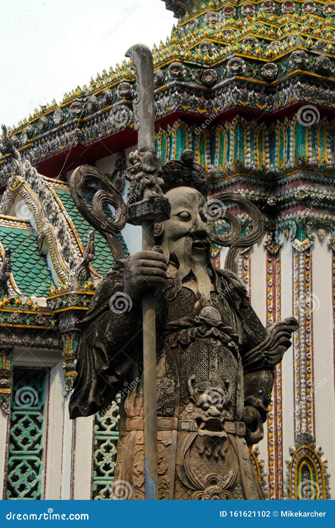 Warrior statues stock photo. Image of peaceful, oriental - 161621102