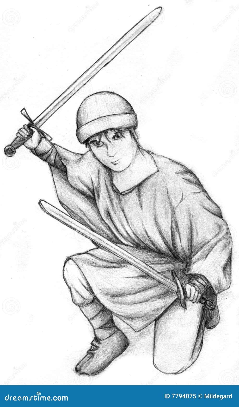 Warrior Drawings In Pencil