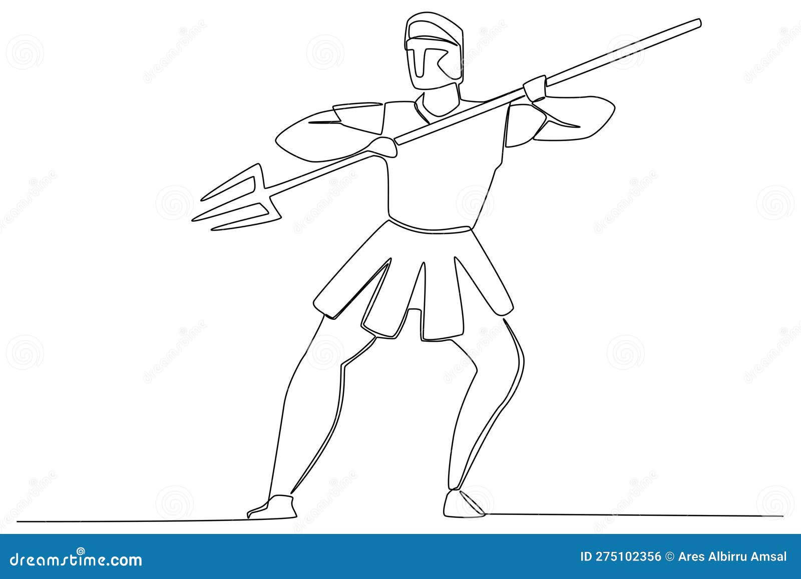 Roman Spear Drawing