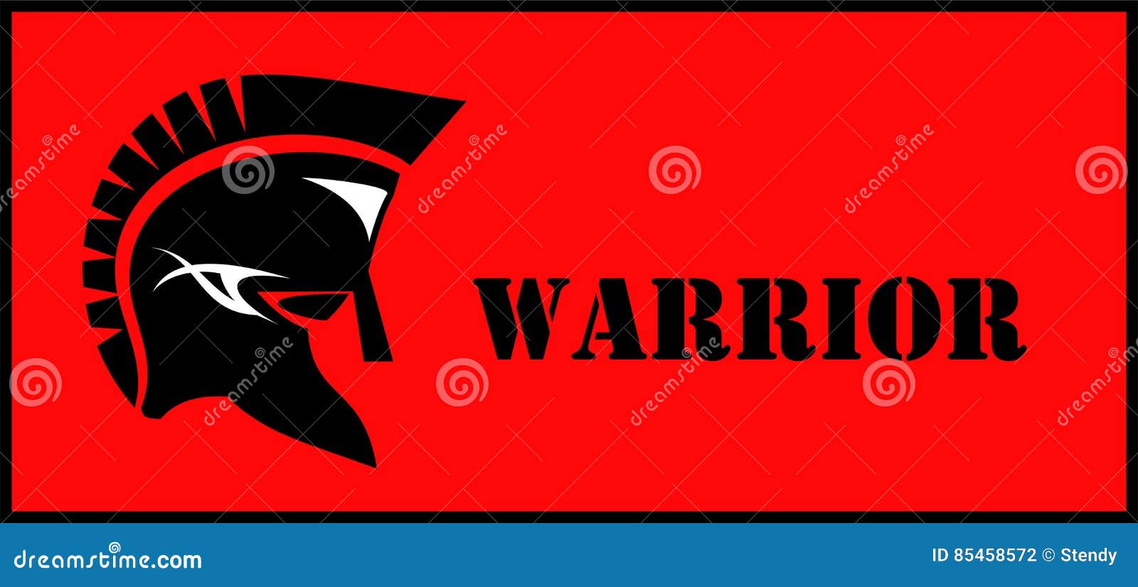 Warrior. warrior head. stock vector. Illustration of attack - 85458572