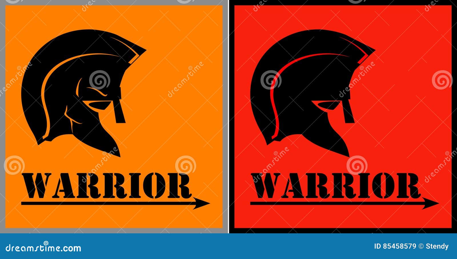 Warrior. Warrior head. stock vector. Illustration of people - 85458579