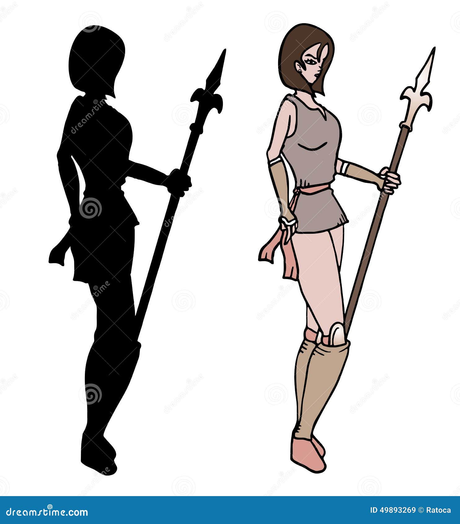 Woman Shadow Silhouette On Swimming Pool Water Cartoon Vector ...