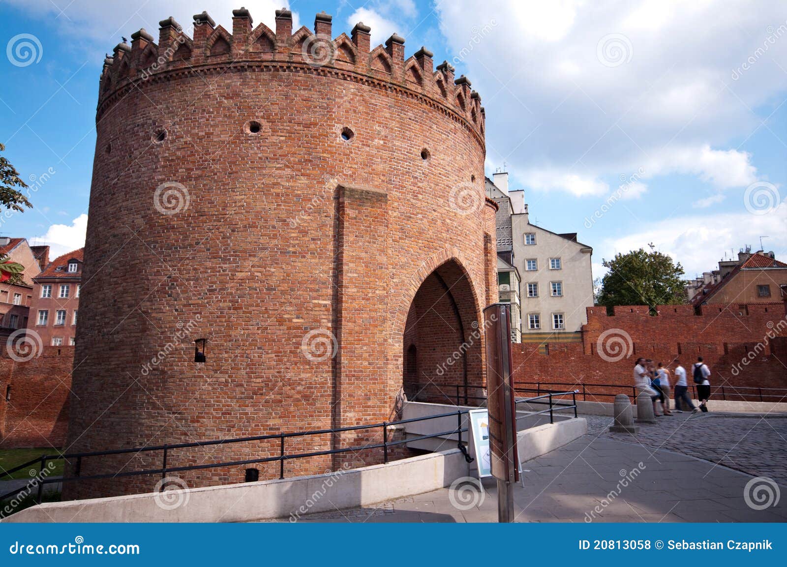 Warsaw Barbican Castle Defense Wall Royalty-Free Stock Photography ...