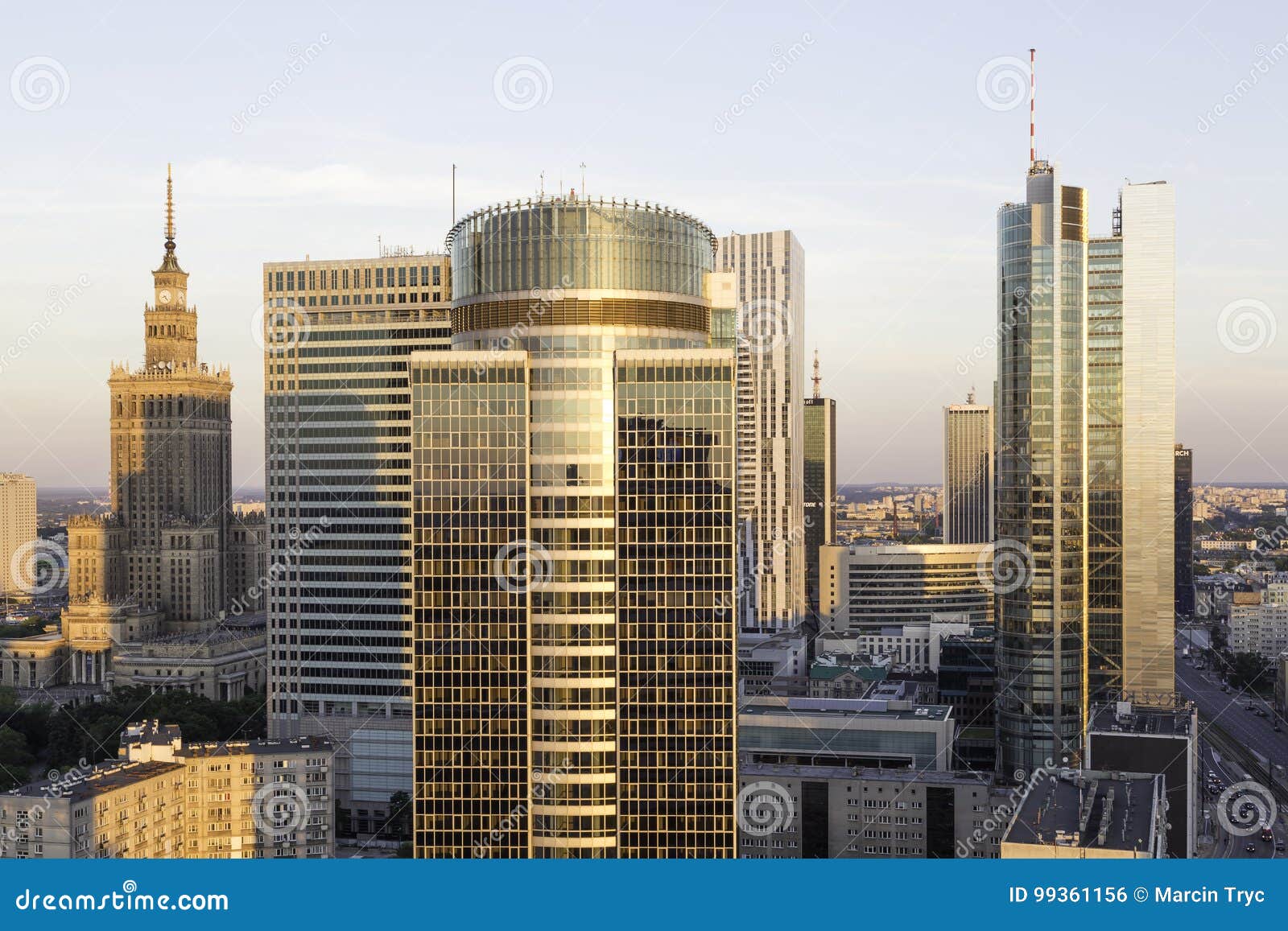 Warsaw Business Centre editorial photo. Image of growing - 99361156