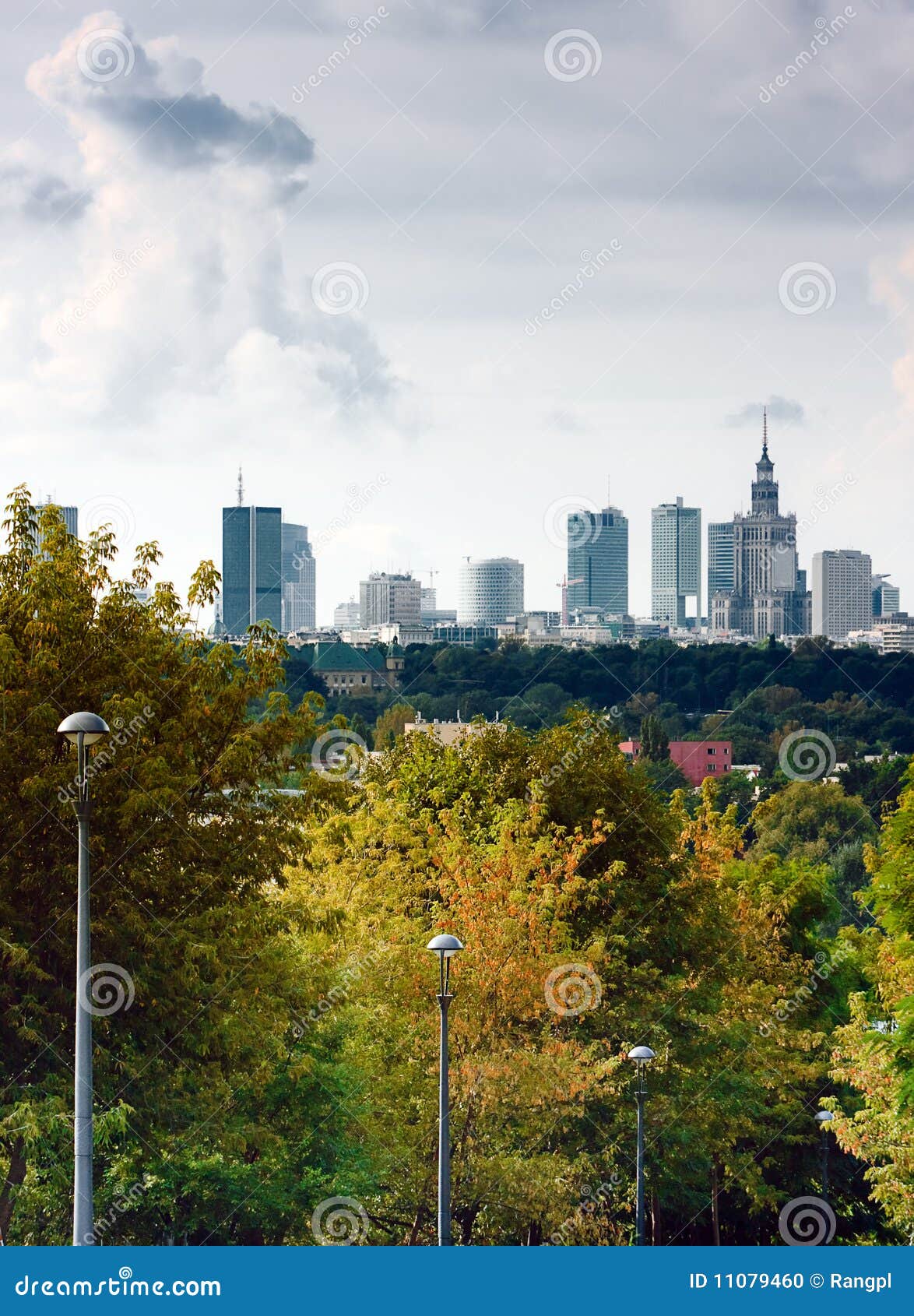 Warsaw, capital of Poland stock photo. Image of horizon - 11079460