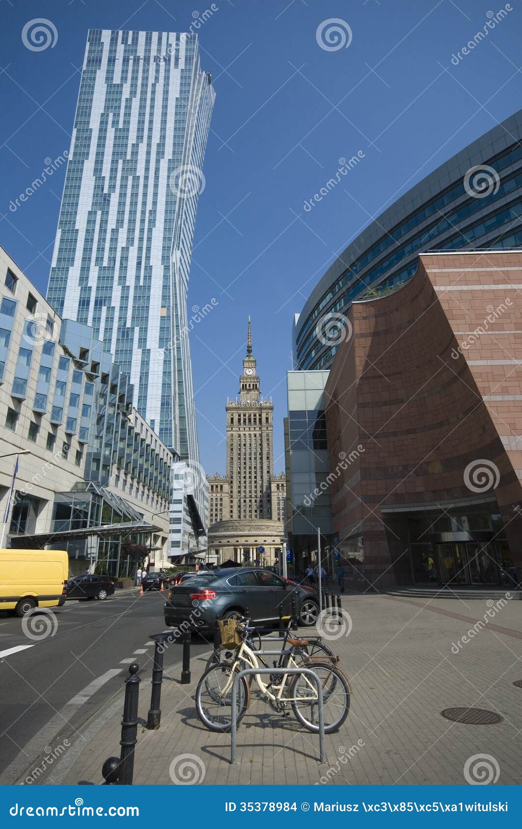 Warsaw downtown stock photo. Image of generic, poland - 35378984