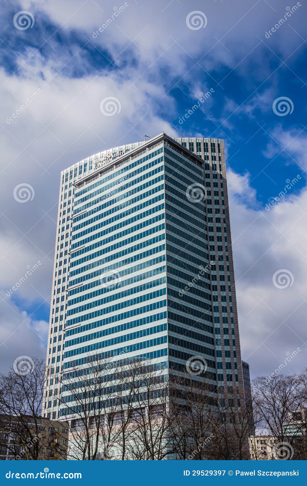 Warsaw Financial Center editorial photography. Image of industry - 29529397