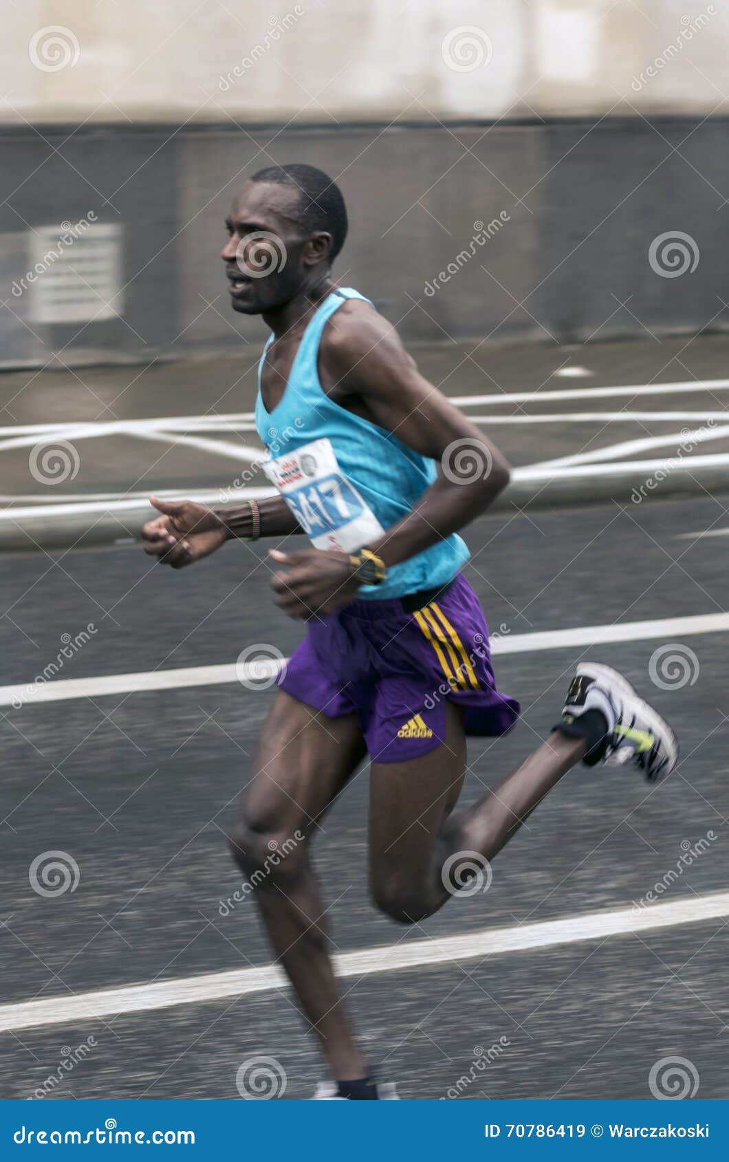 Warsaw Marathon 2015, Poland. Editorial Stock Image - Image of orlen ...