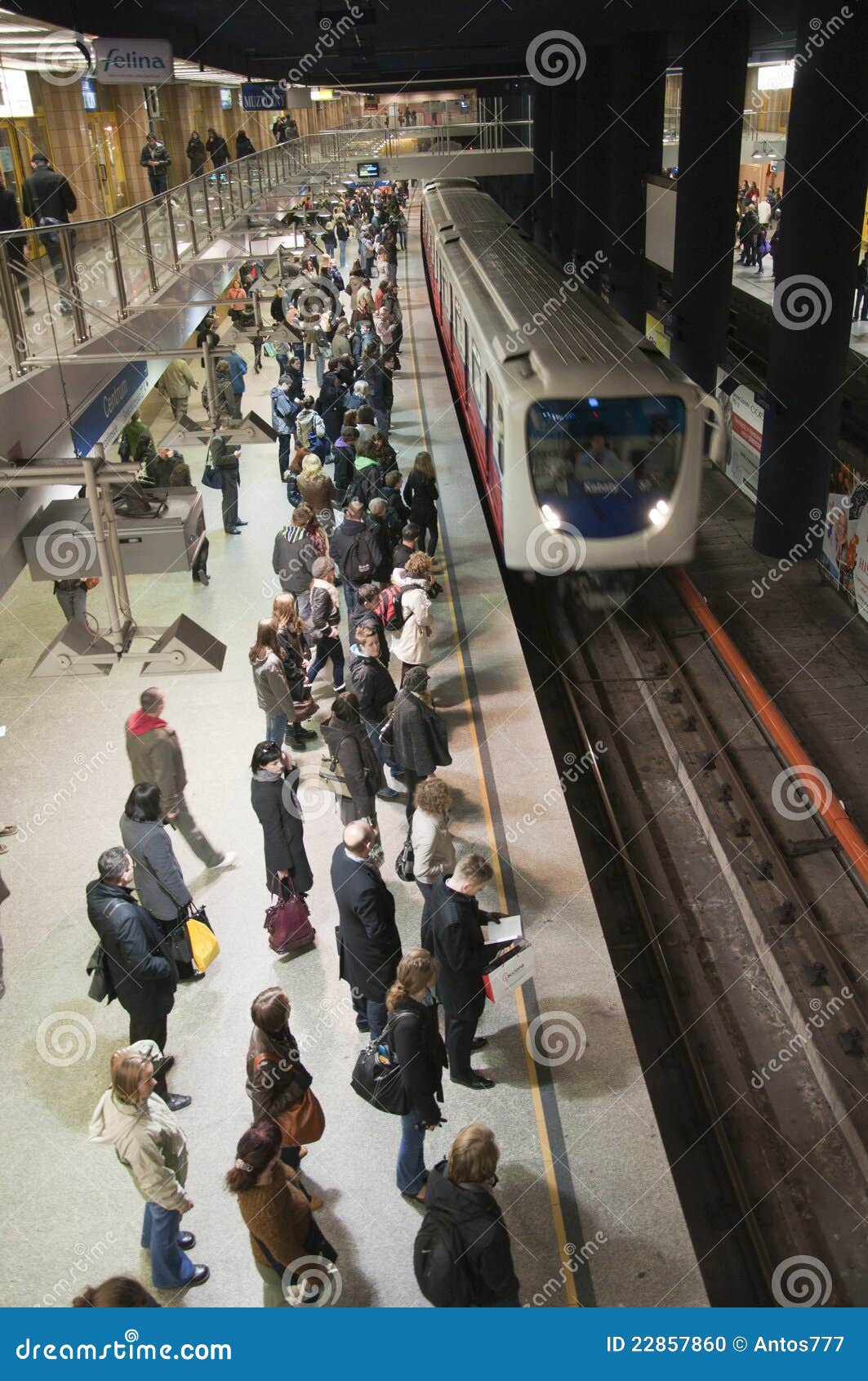 Warsaw Metro - Poland editorial image. Image of centrum - 22857860