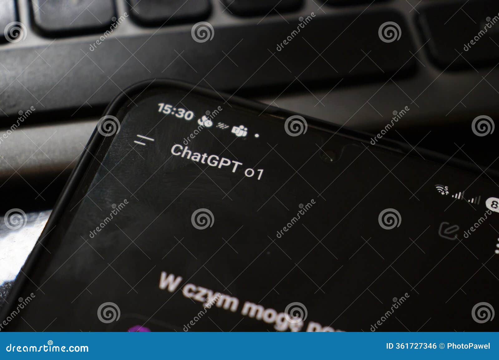 Screen With ChatGPT Chat With AI Or Artificial Intelligence. Man Search ...